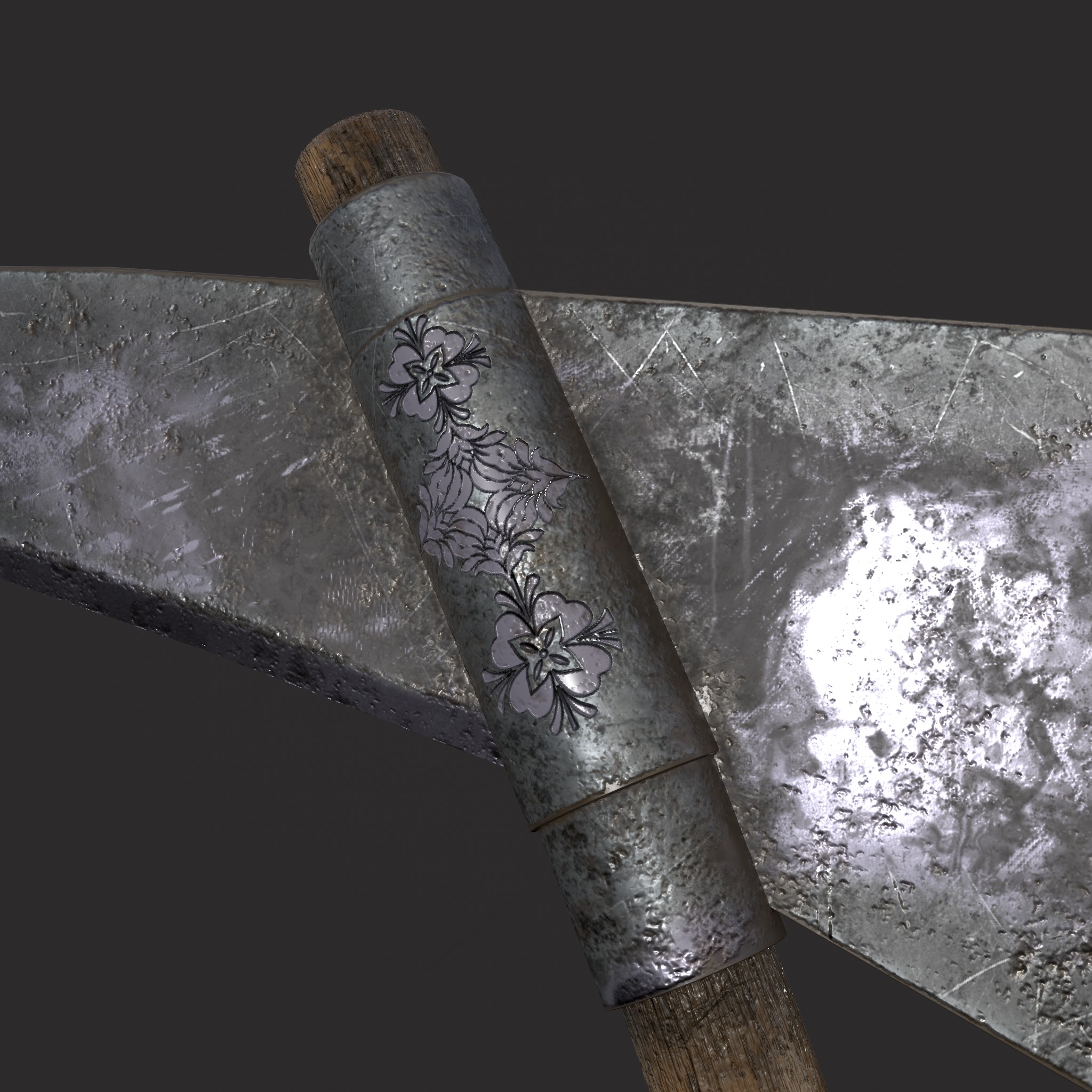 Medieval Scythe - 3D Model by Get Dead Entertainment