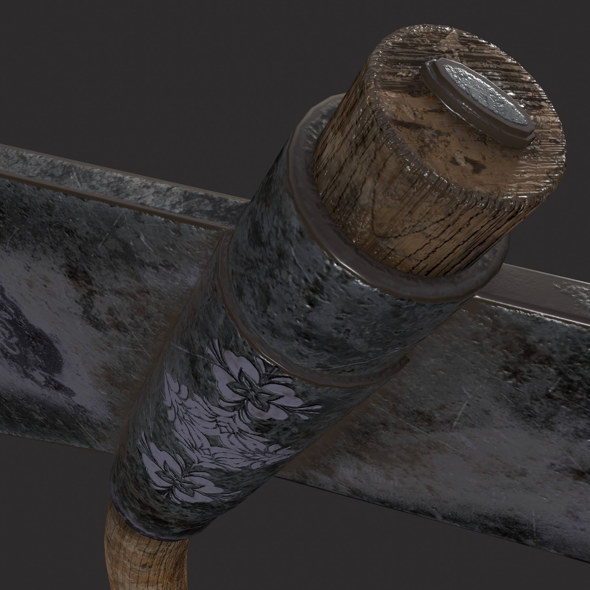 Medieval Scythe - 3D Model by Get Dead Entertainment