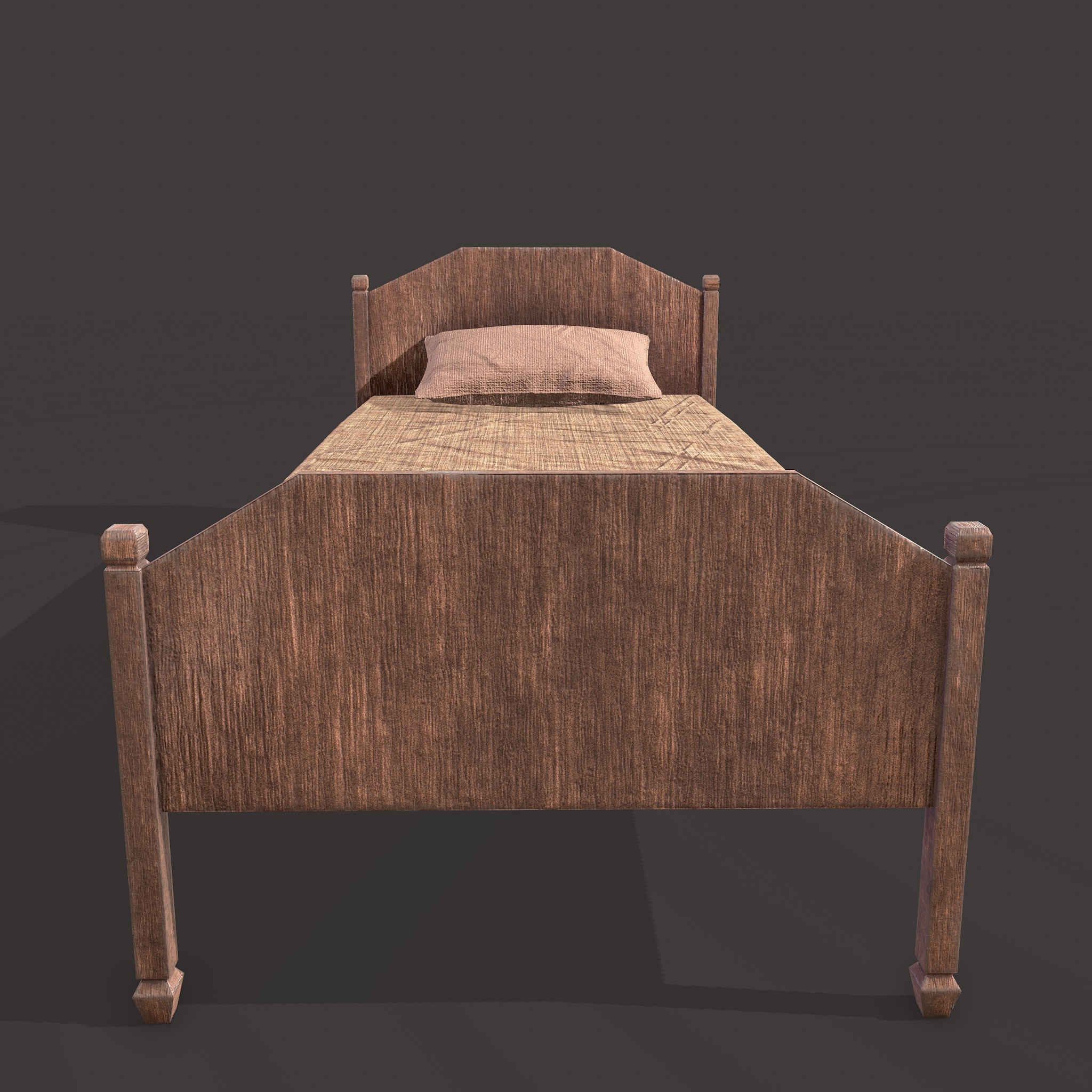 Medieval Single Bed - 3D Model by Get Dead Entertainment