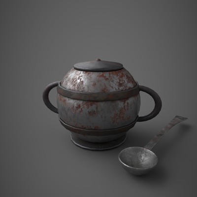 Medieval Soup Pot - Free 3D Model by Get Dead Entertainment