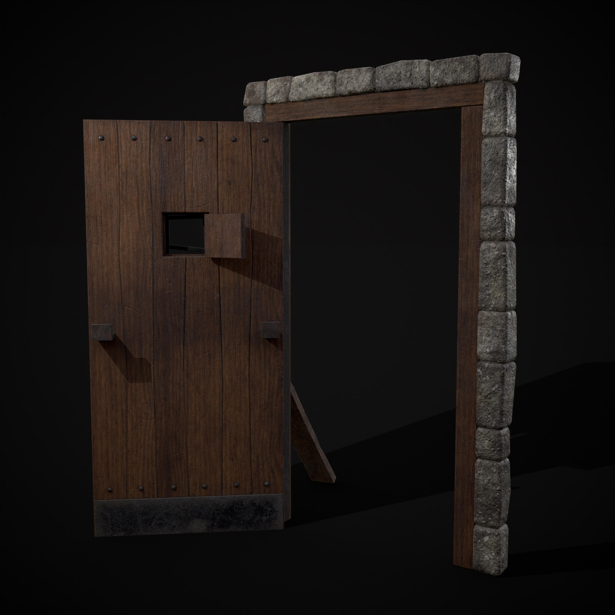 Medieval Speak Easy Door - 3D Model by Get Dead Entertainment