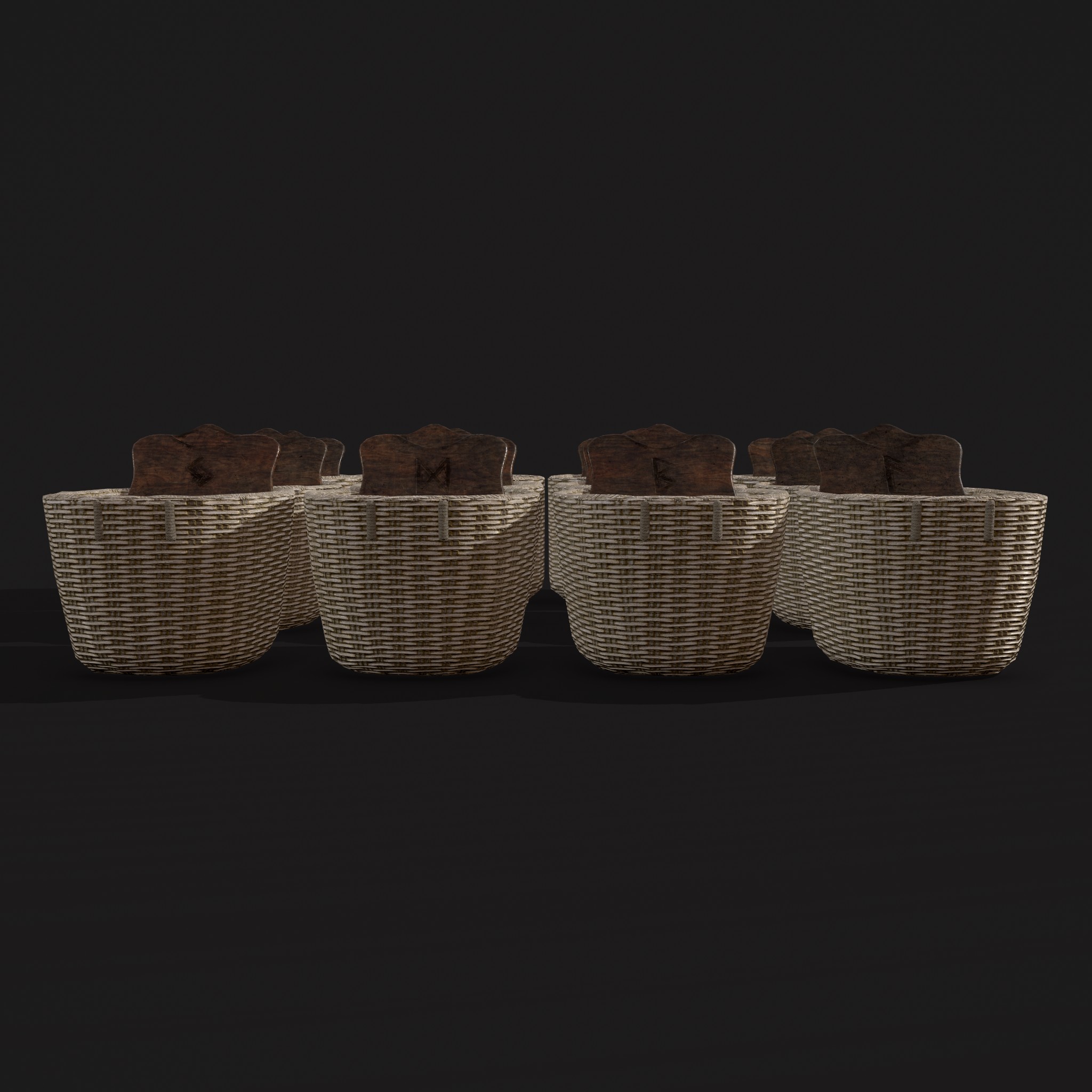 Medieval Spice Baskets - 3D Model by Get Dead Entertainment