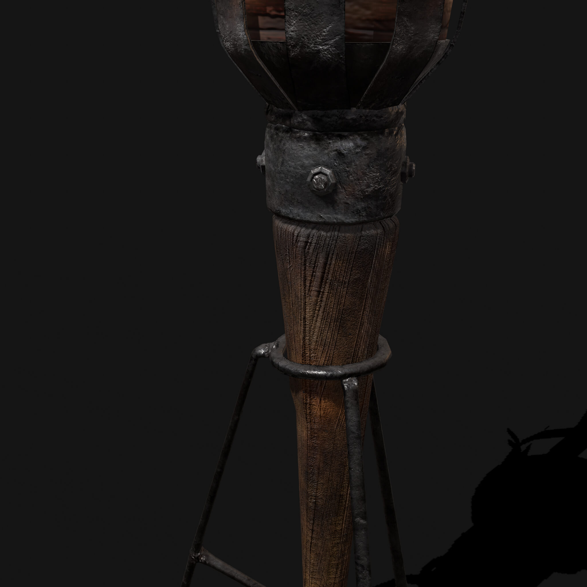Medieval Standing Torch - 3D Model by Get Dead Entertainment