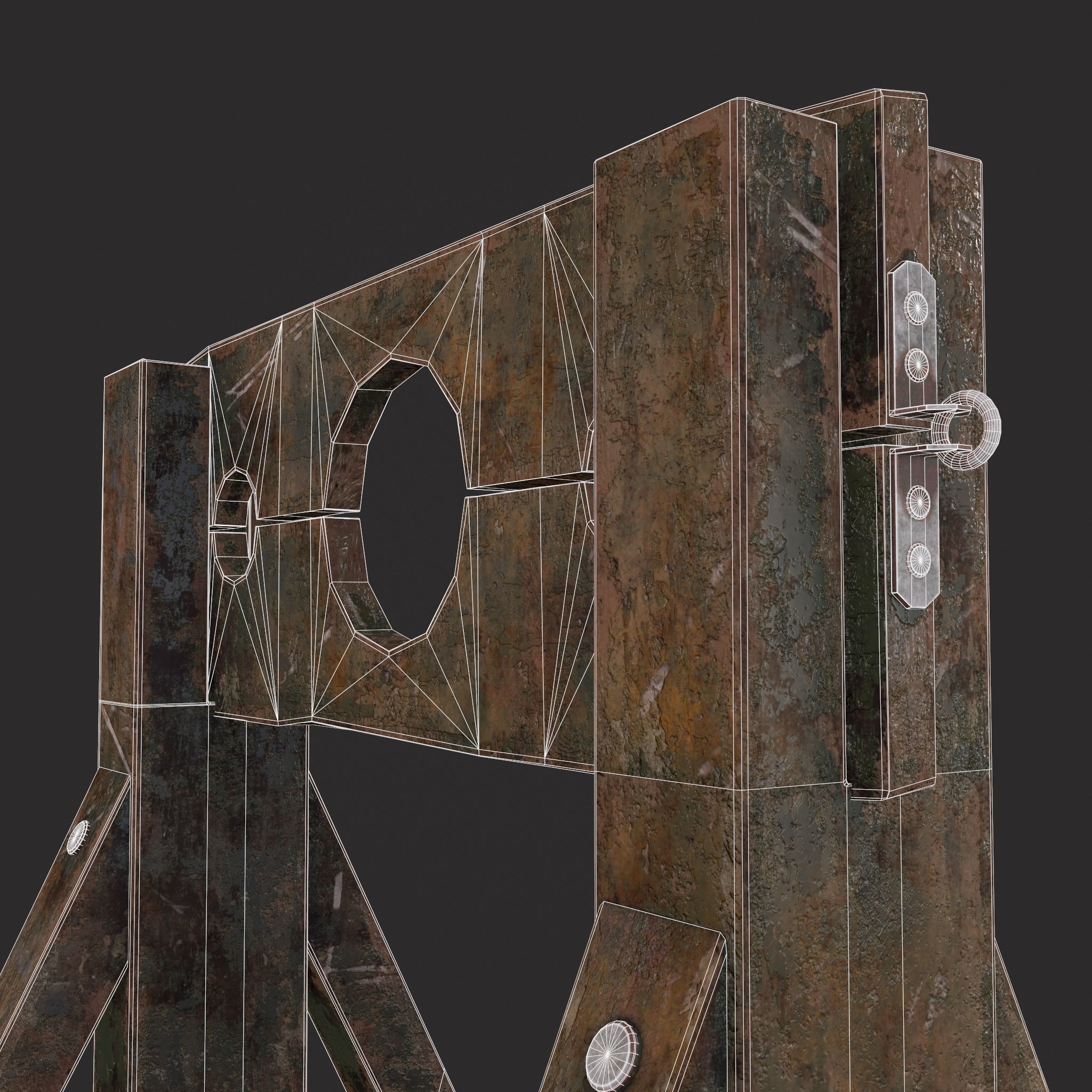Medieval Stocks - 3D Model by Get Dead Entertainment