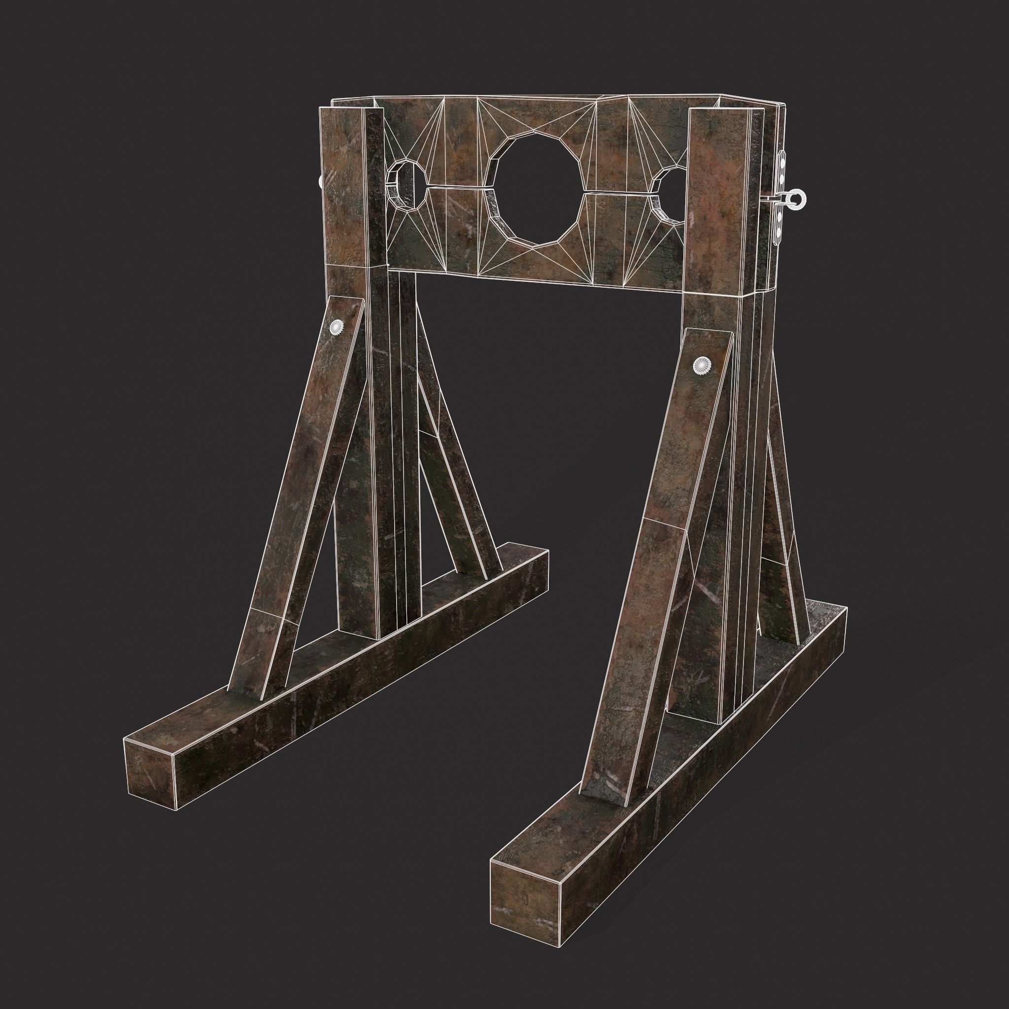 Medieval Stocks - 3D Model by Get Dead Entertainment