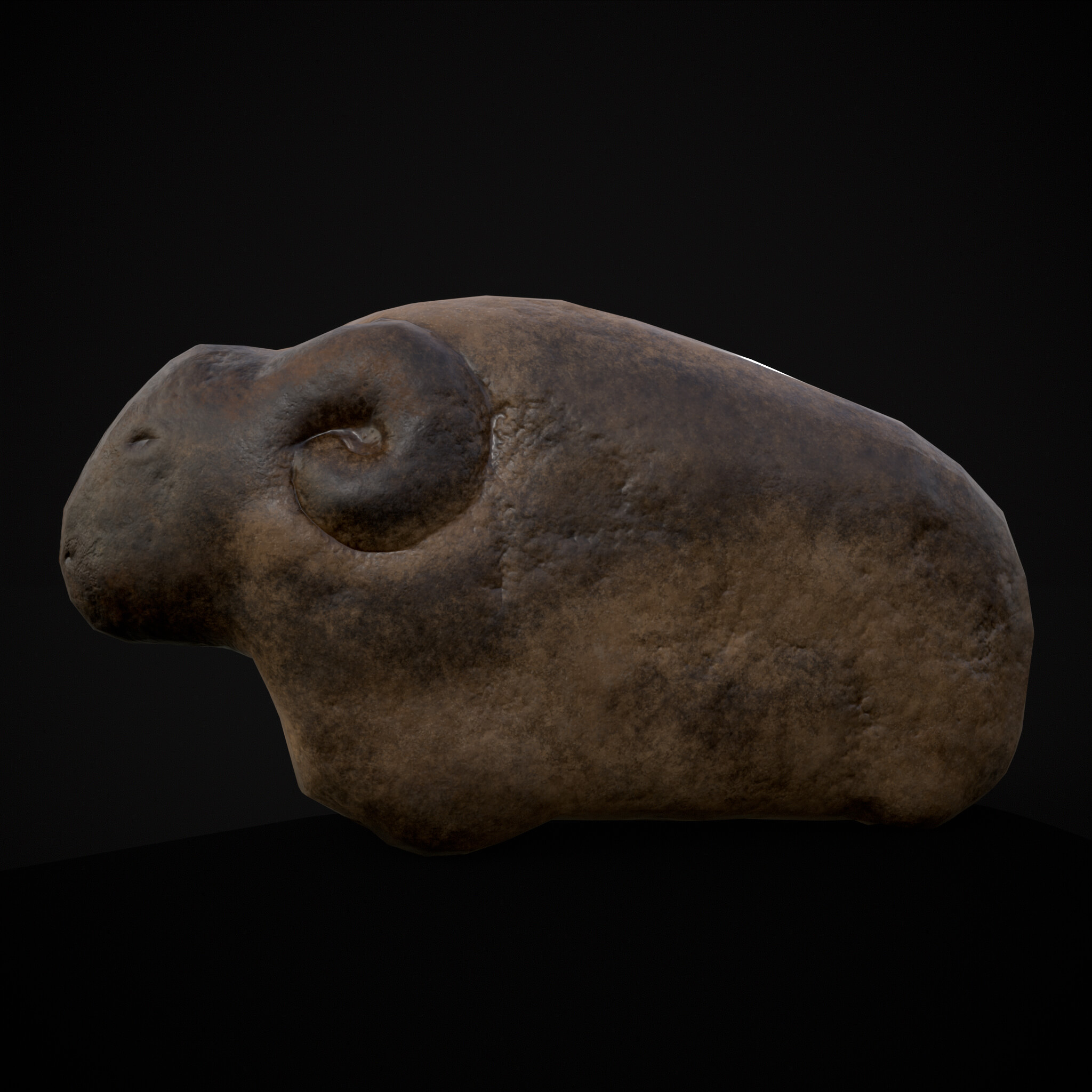 Medieval Stone Bull - 3D Model by Get Dead Entertainment