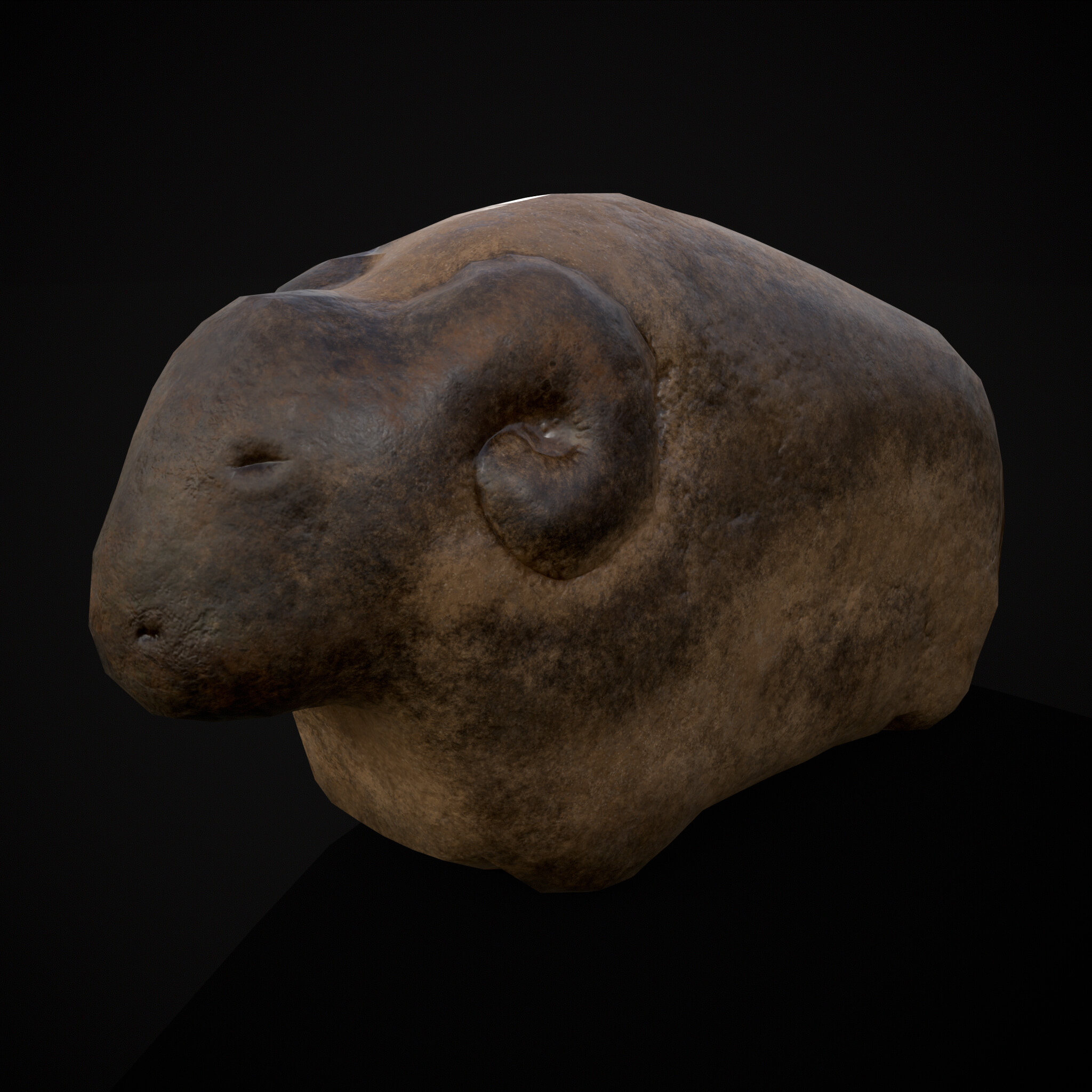 Medieval Stone Bull - 3D Model by Get Dead Entertainment