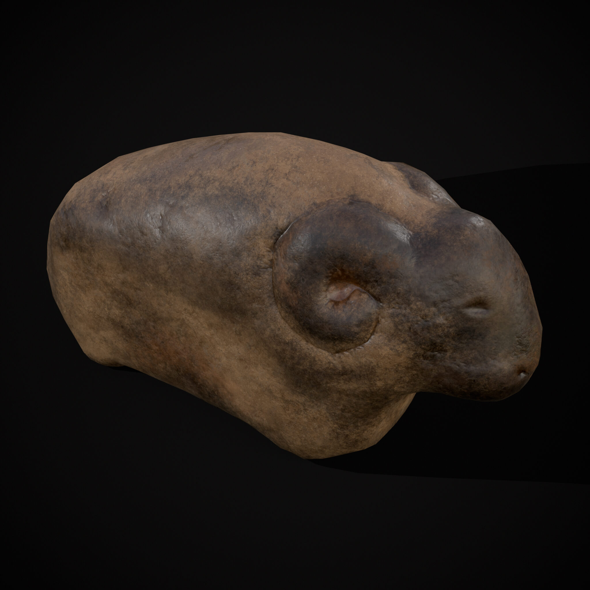 Medieval Stone Bull - 3D Model by Get Dead Entertainment