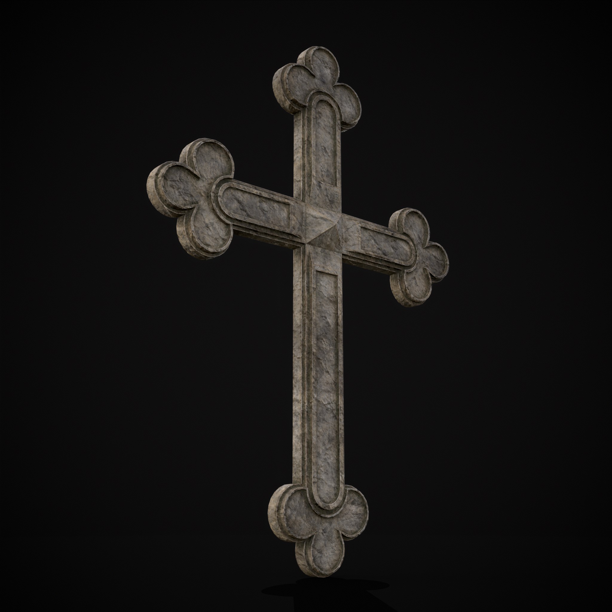 Medieval Stone Wall Cross - 3D Model by Get Dead Entertainment
