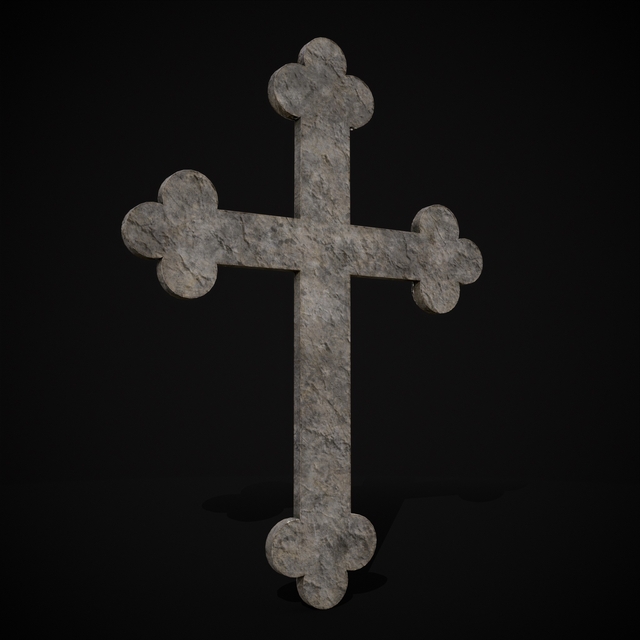 Medieval Stone Wall Cross - 3D Model by Get Dead Entertainment
