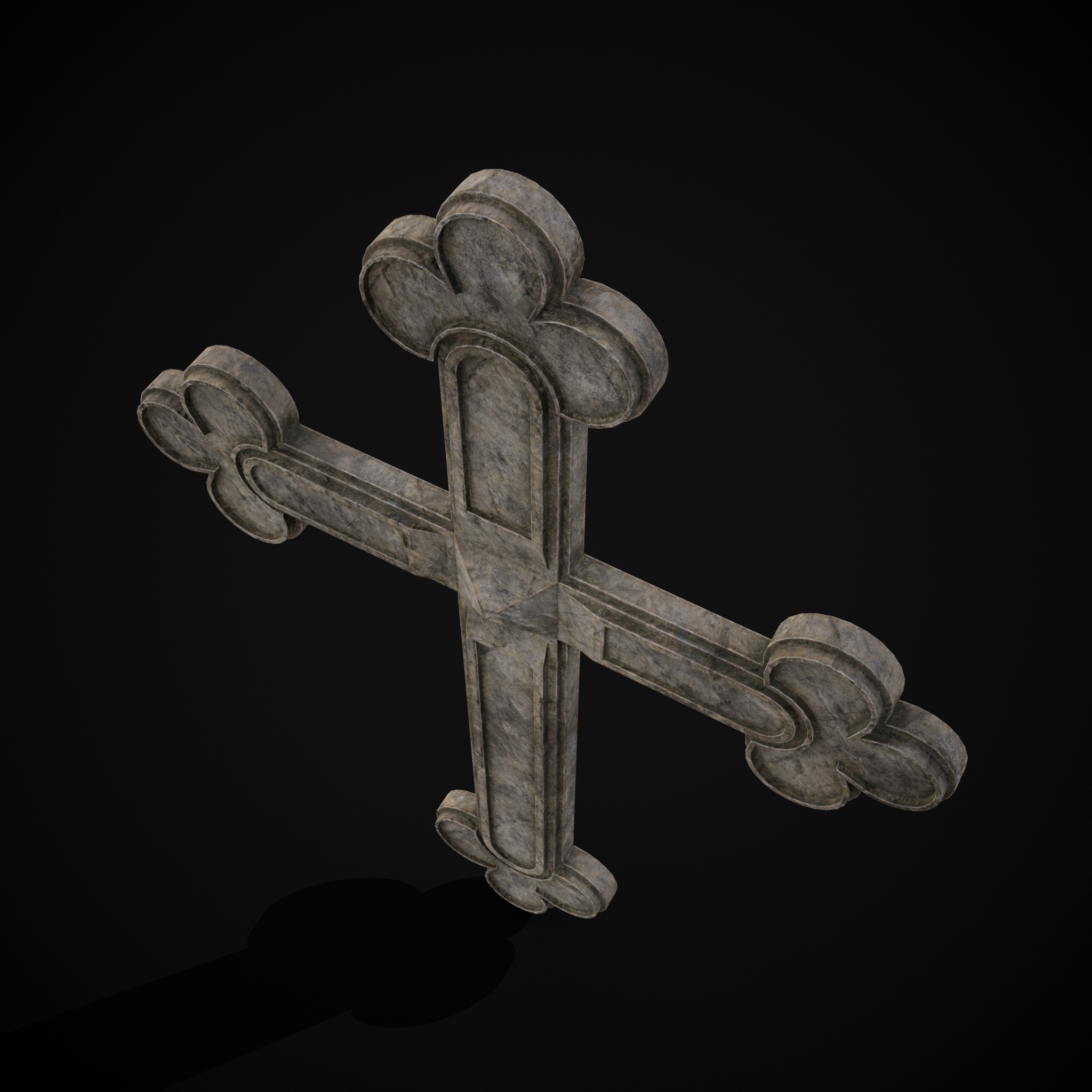 Medieval Stone Wall Cross - 3D Model by Get Dead Entertainment