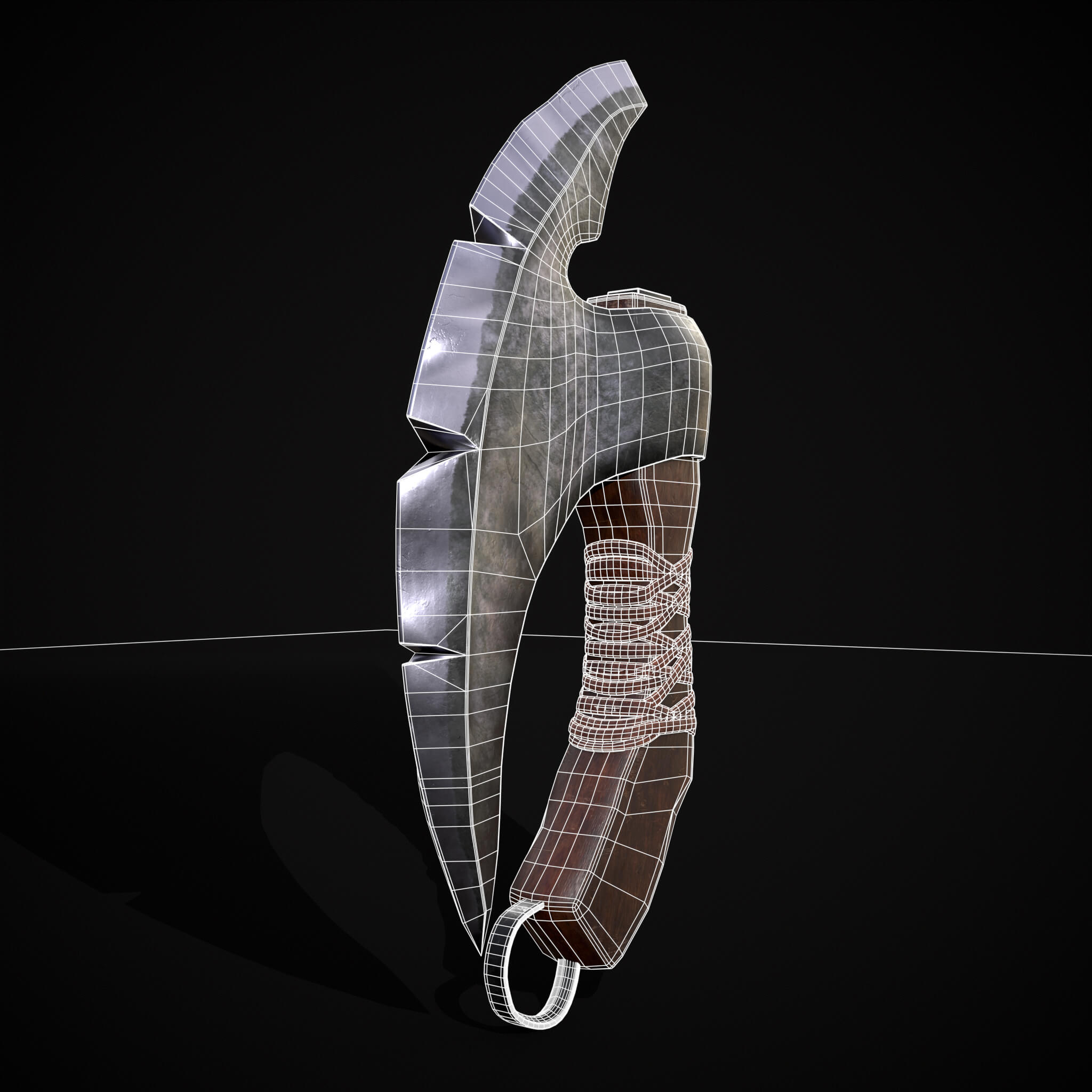 Medieval Stubby Ax - 3D Model by Get Dead Entertainment