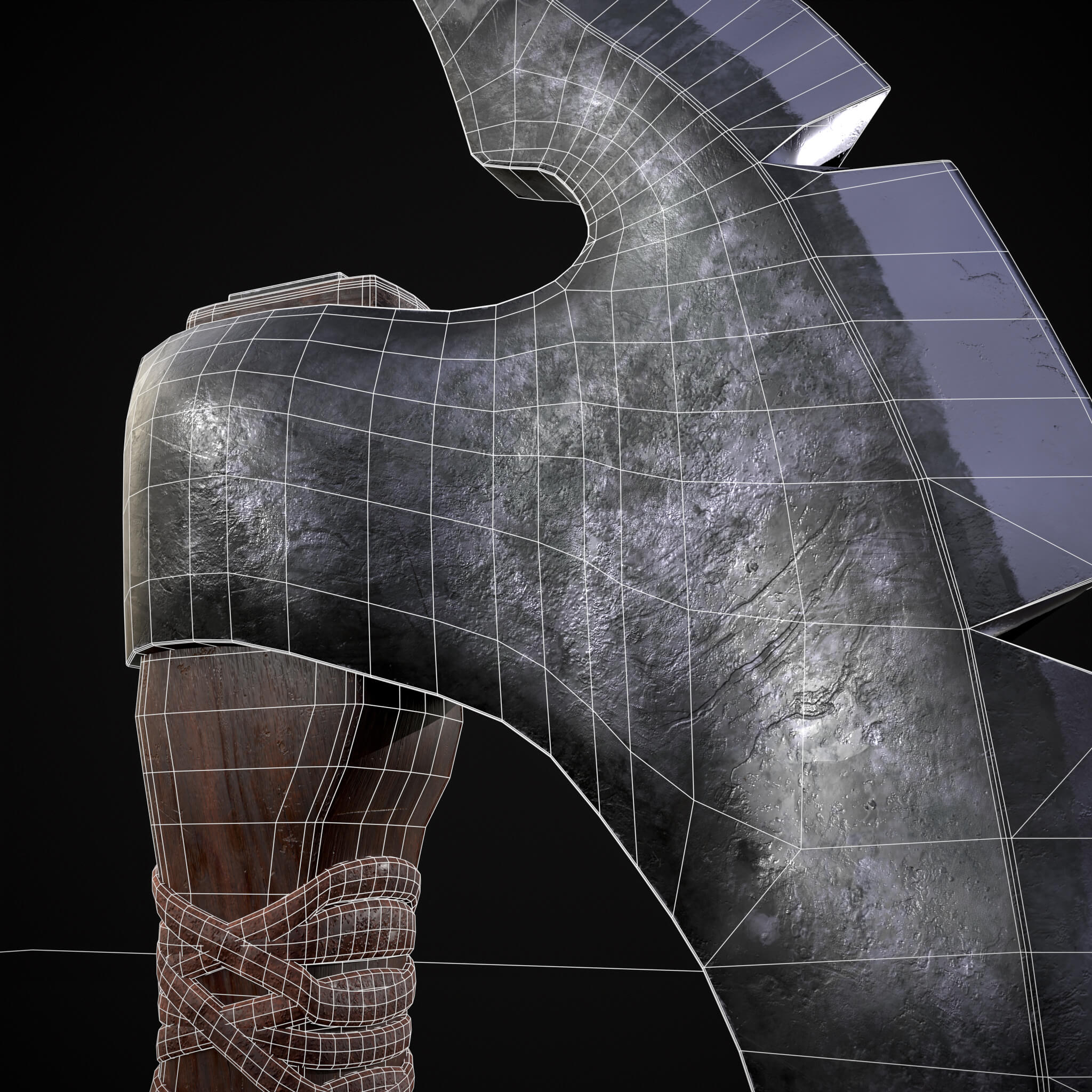 Medieval Stubby Ax - 3D Model by Get Dead Entertainment