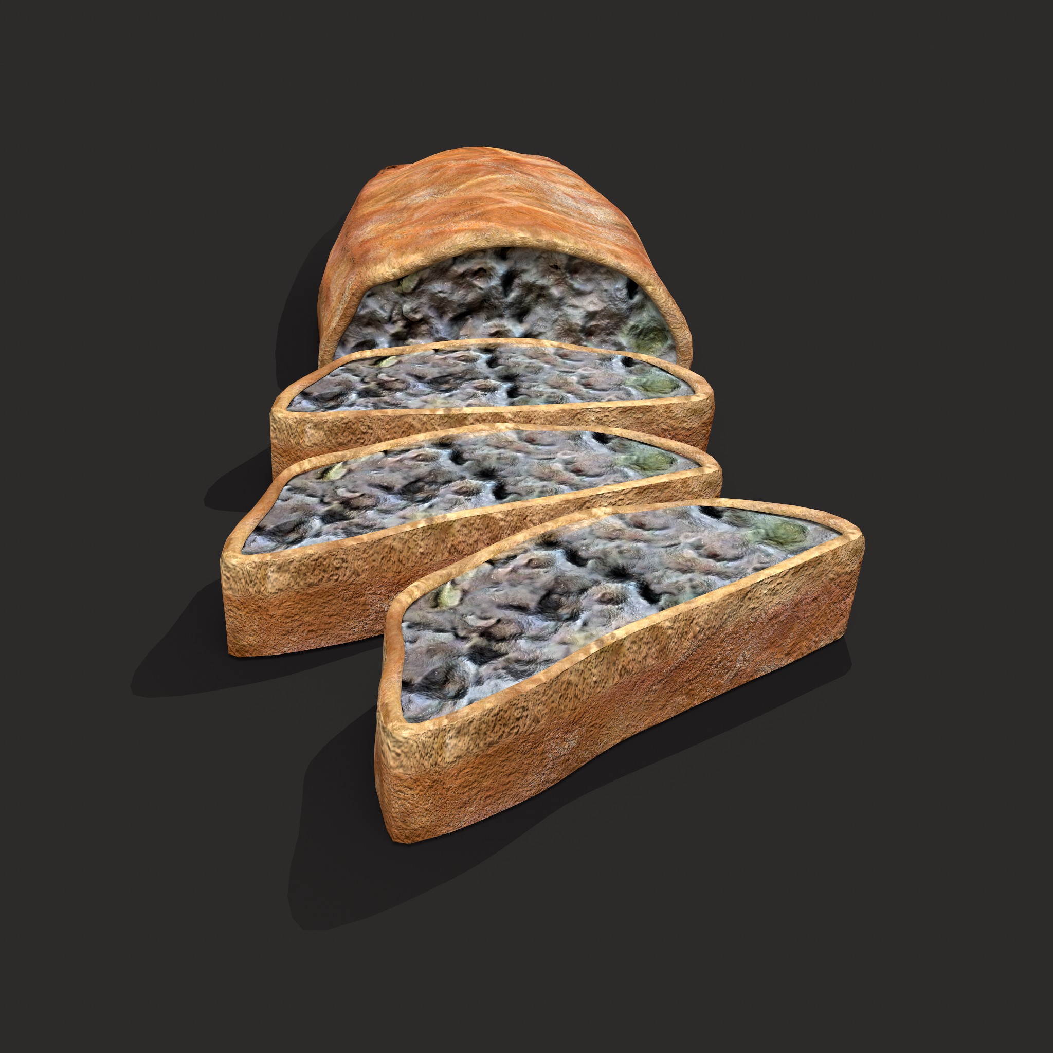 Medieval Stuffed Bread - 3D Model by Get Dead Entertainment