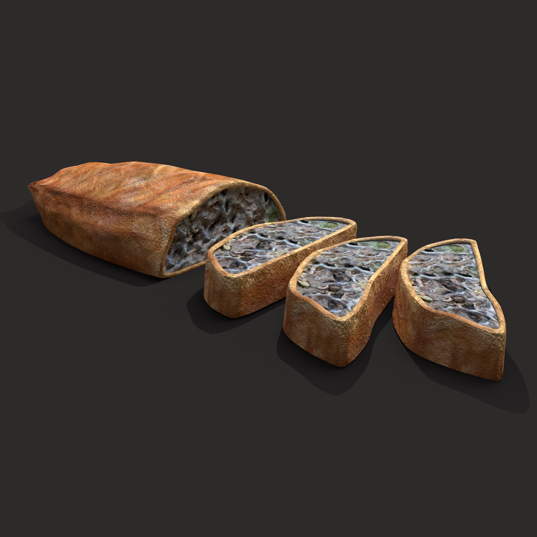 Medieval Stuffed Bread - 3D Model by Get Dead Entertainment