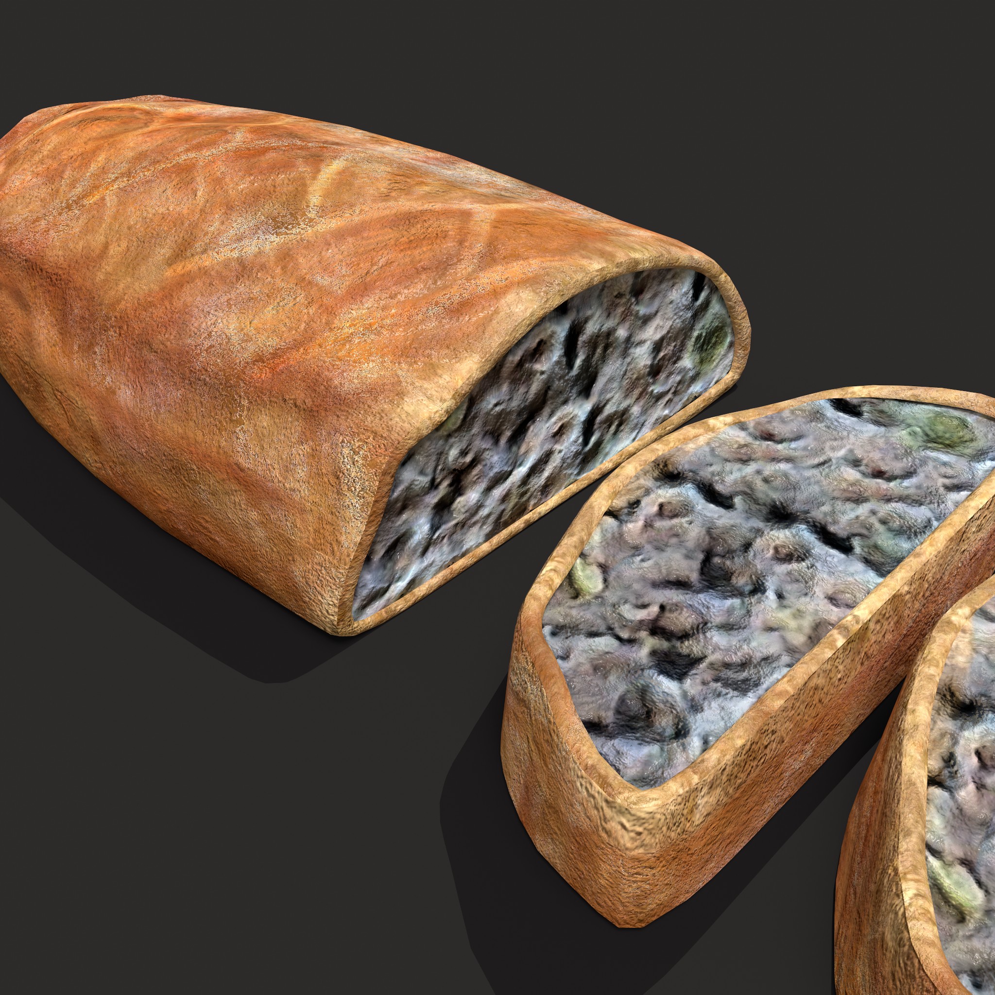 Medieval Stuffed Bread - 3D Model by Get Dead Entertainment