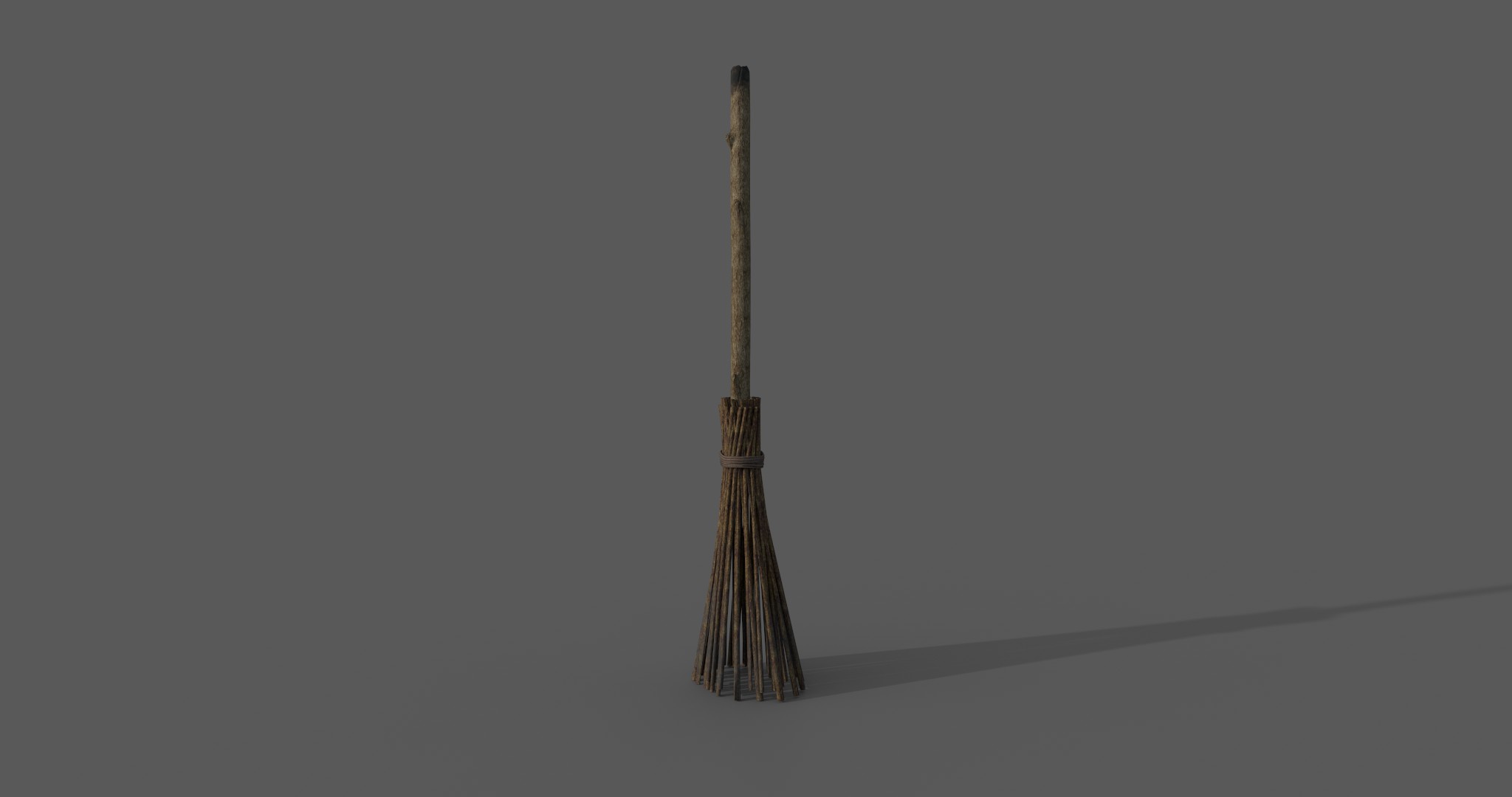 Medieval Style Broom - 3D Model by Get Dead Entertainment