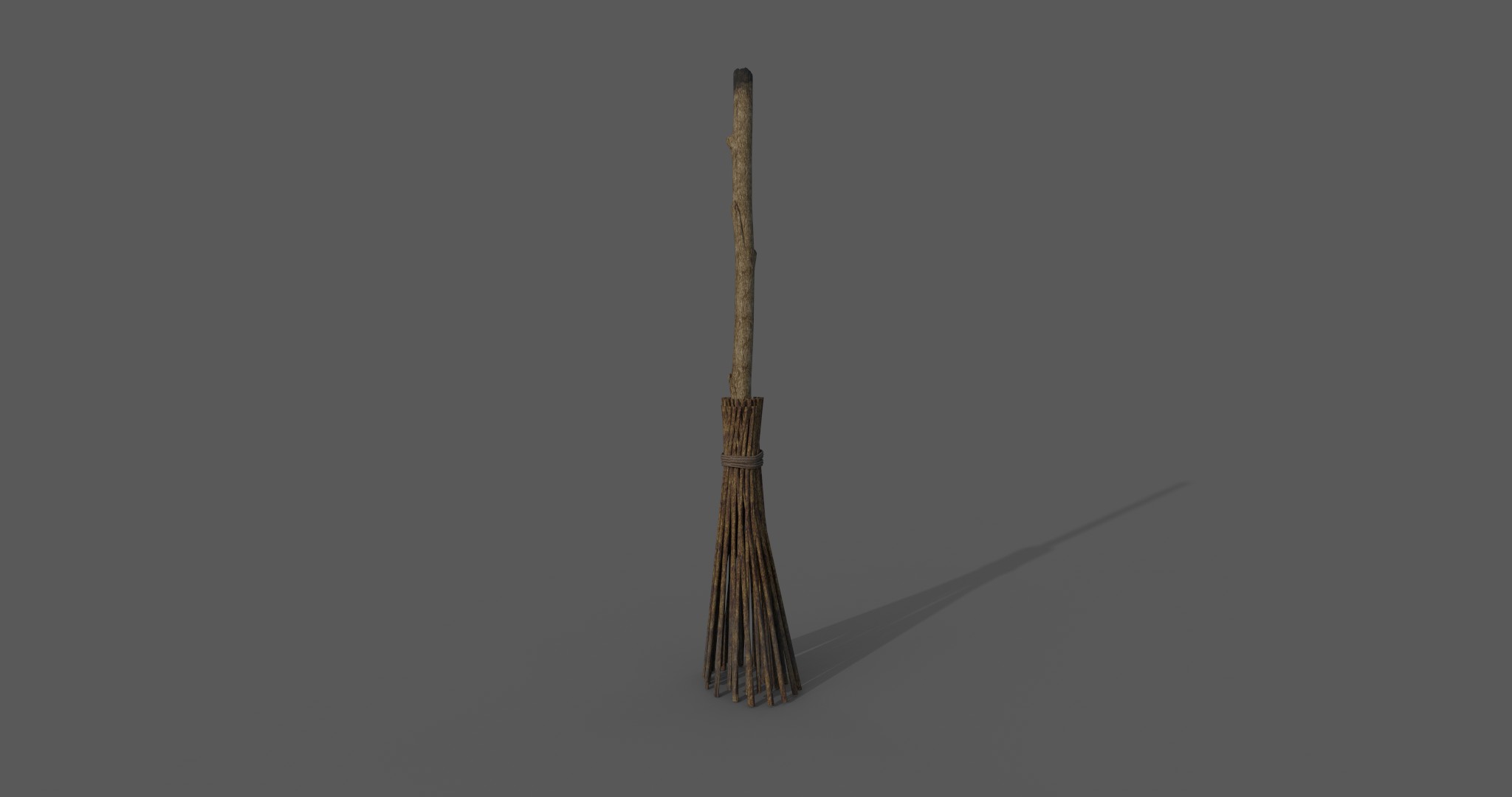 Medieval Style Broom - 3D Model by Get Dead Entertainment