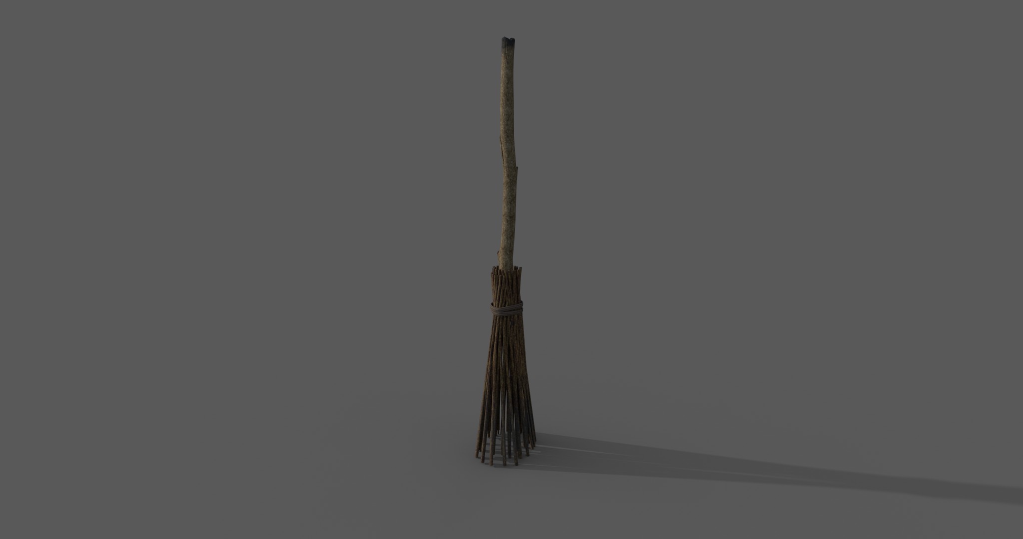 Medieval Style Broom - 3D Model by Get Dead Entertainment