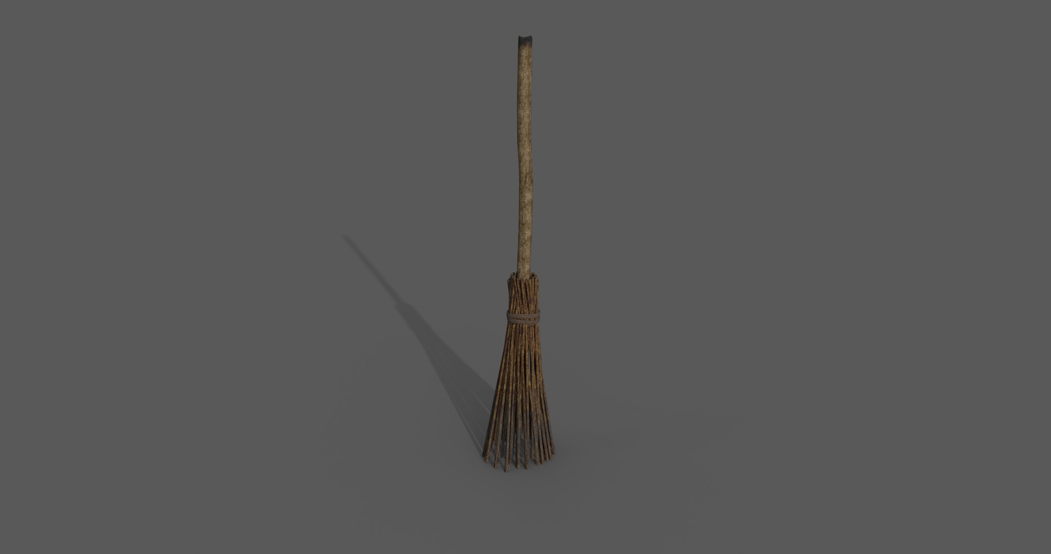 Medieval Style Broom - 3D Model by Get Dead Entertainment