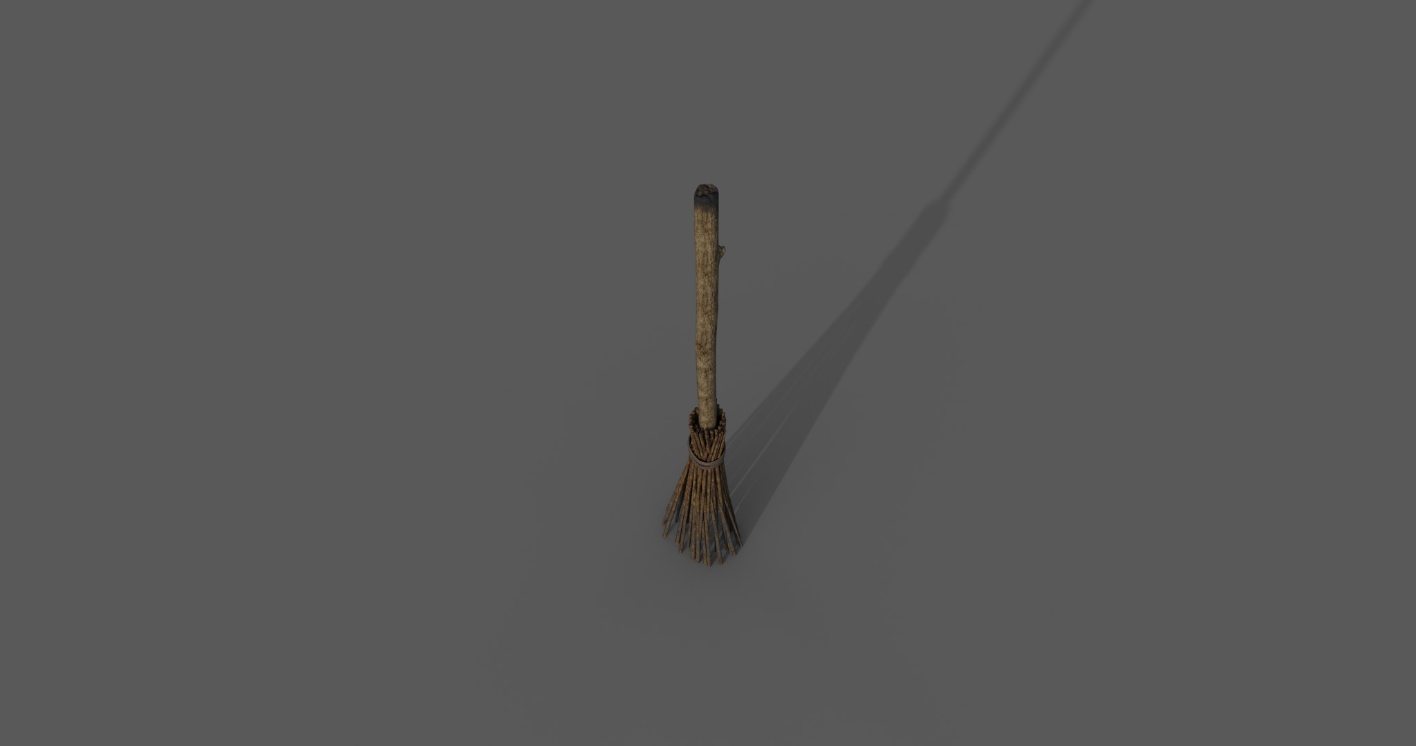 Medieval Style Broom - 3D Model by Get Dead Entertainment