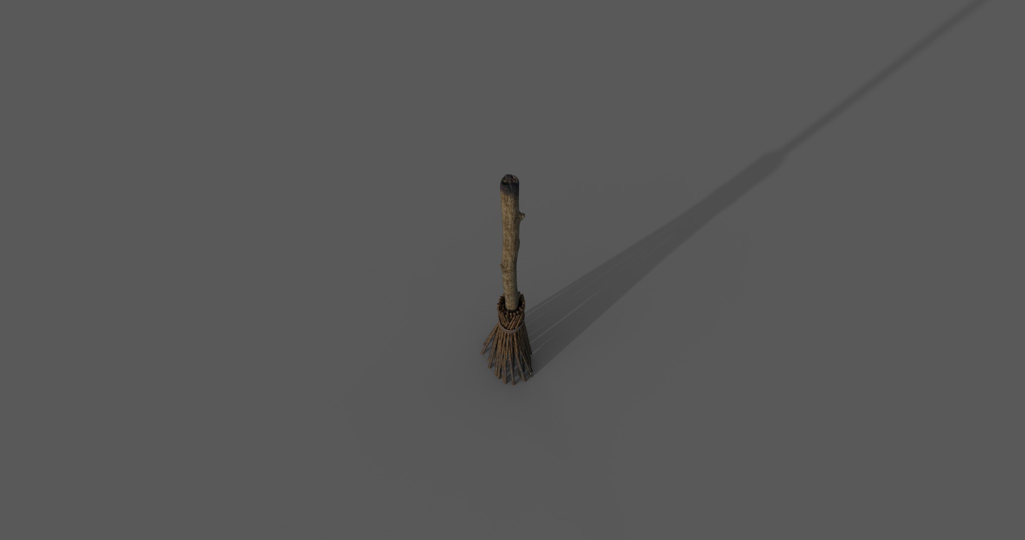 Medieval Style Broom - 3D Model by Get Dead Entertainment