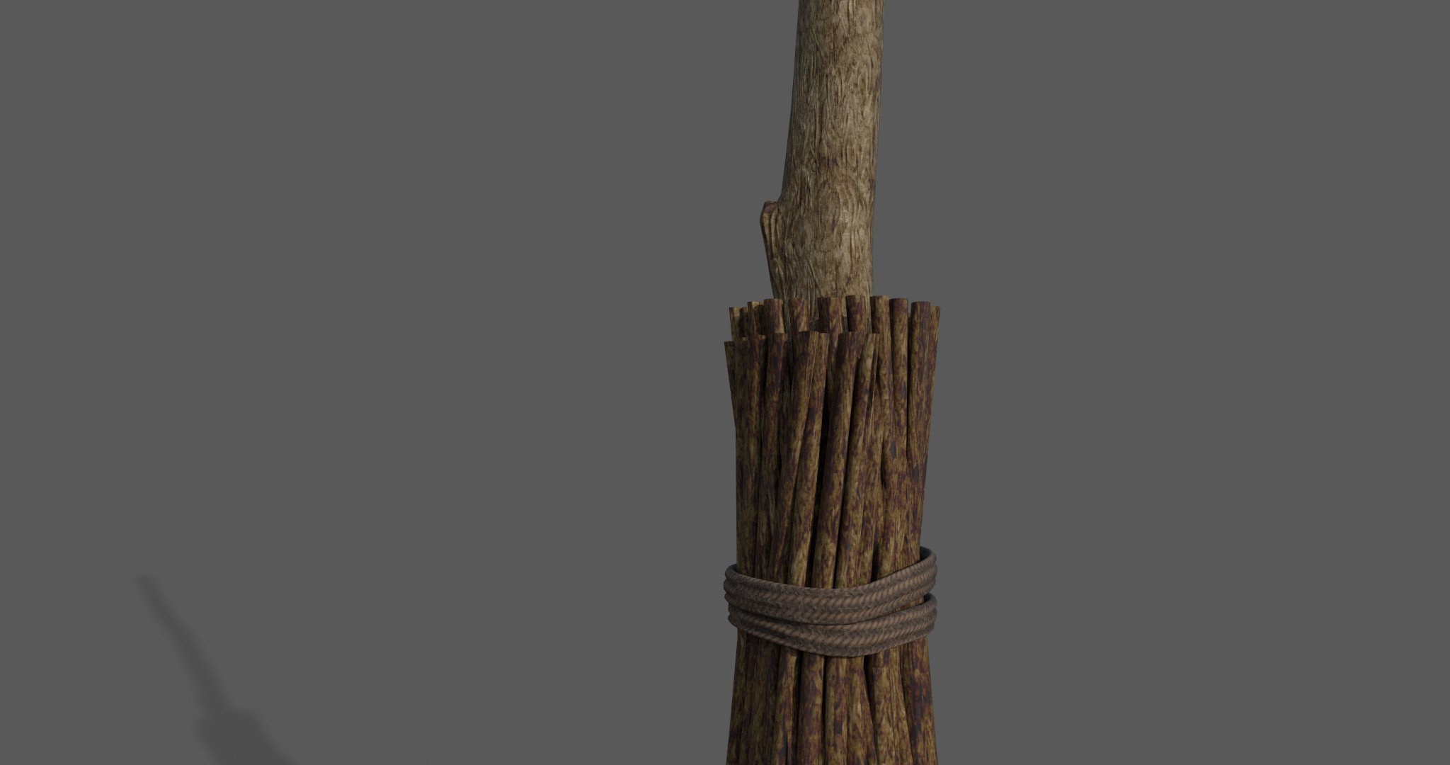 Medieval Style Broom - 3D Model by Get Dead Entertainment