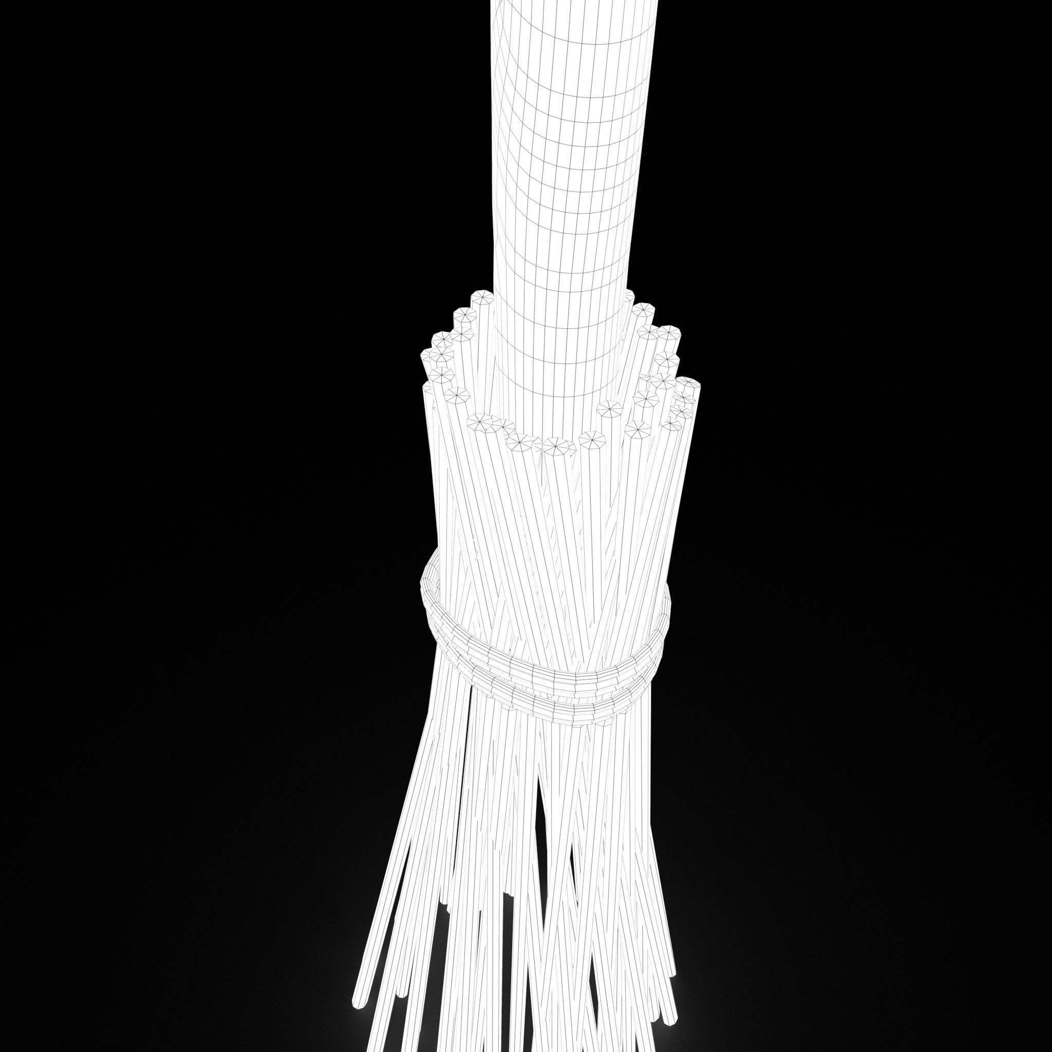 Medieval Style Broom - 3D Model by Get Dead Entertainment