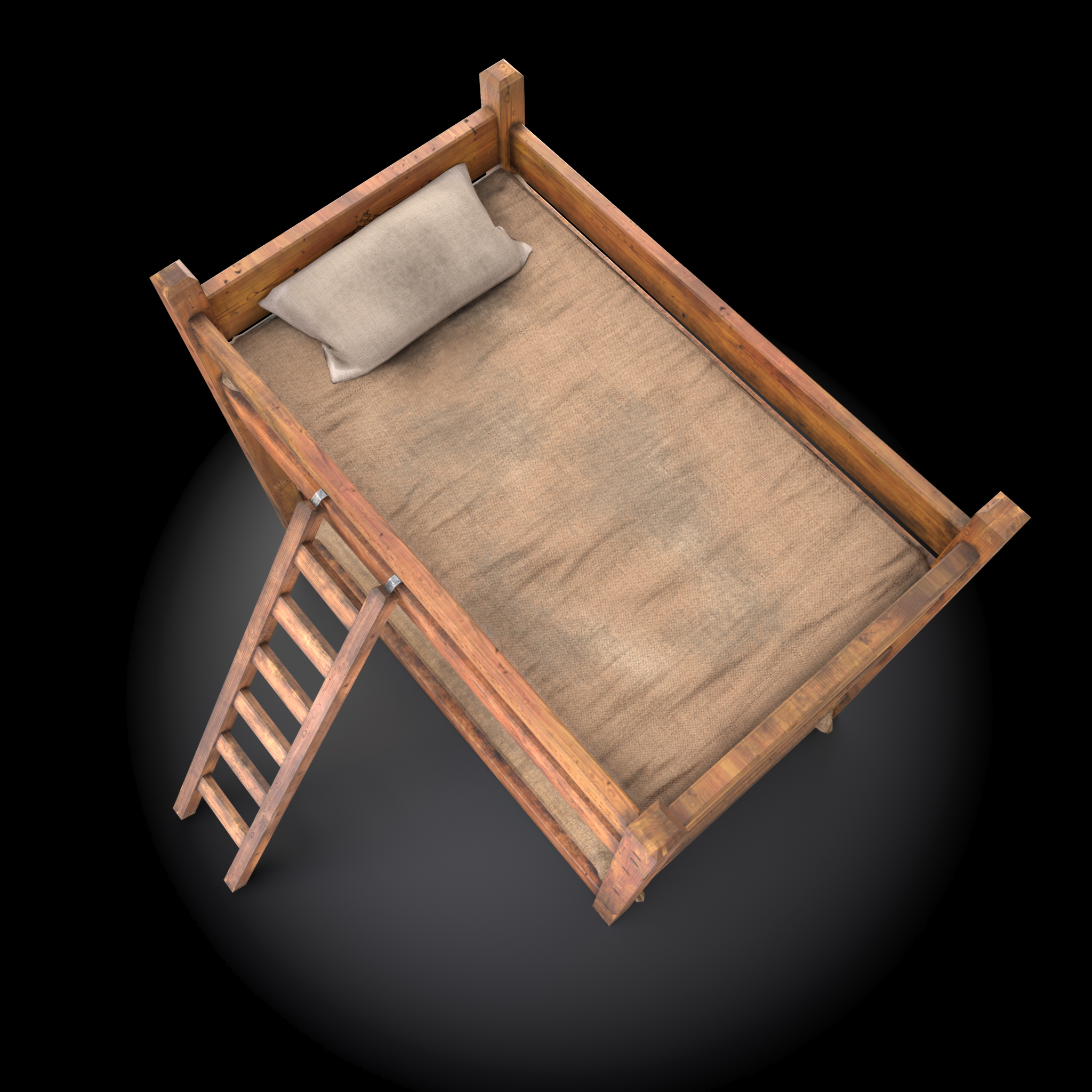 Medieval Style Bunk Bed - 3D Model by Get Dead Entertainment