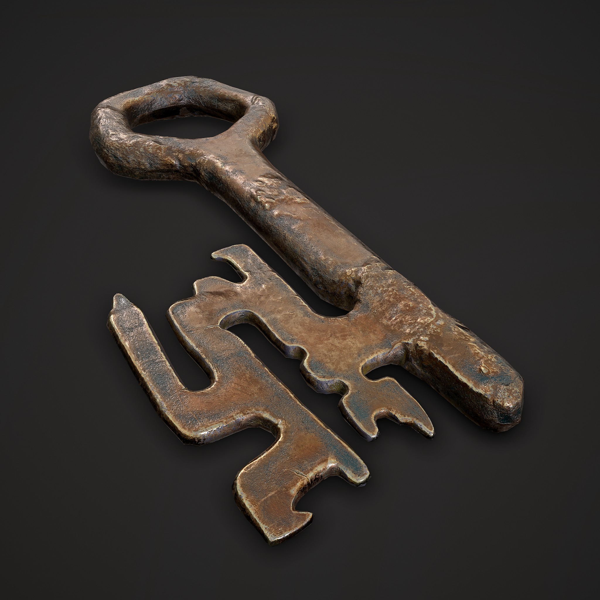 Medieval Style Key - 3D Model by Get Dead Entertainment