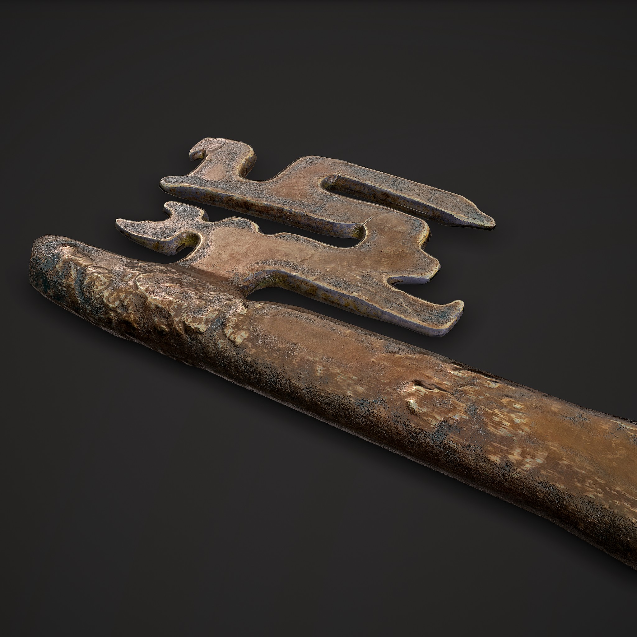 Medieval Style Key - 3D Model by Get Dead Entertainment