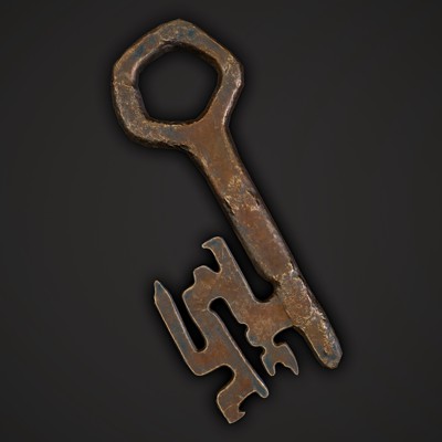 Medieval Style Key - 3D Model by Get Dead Entertainment