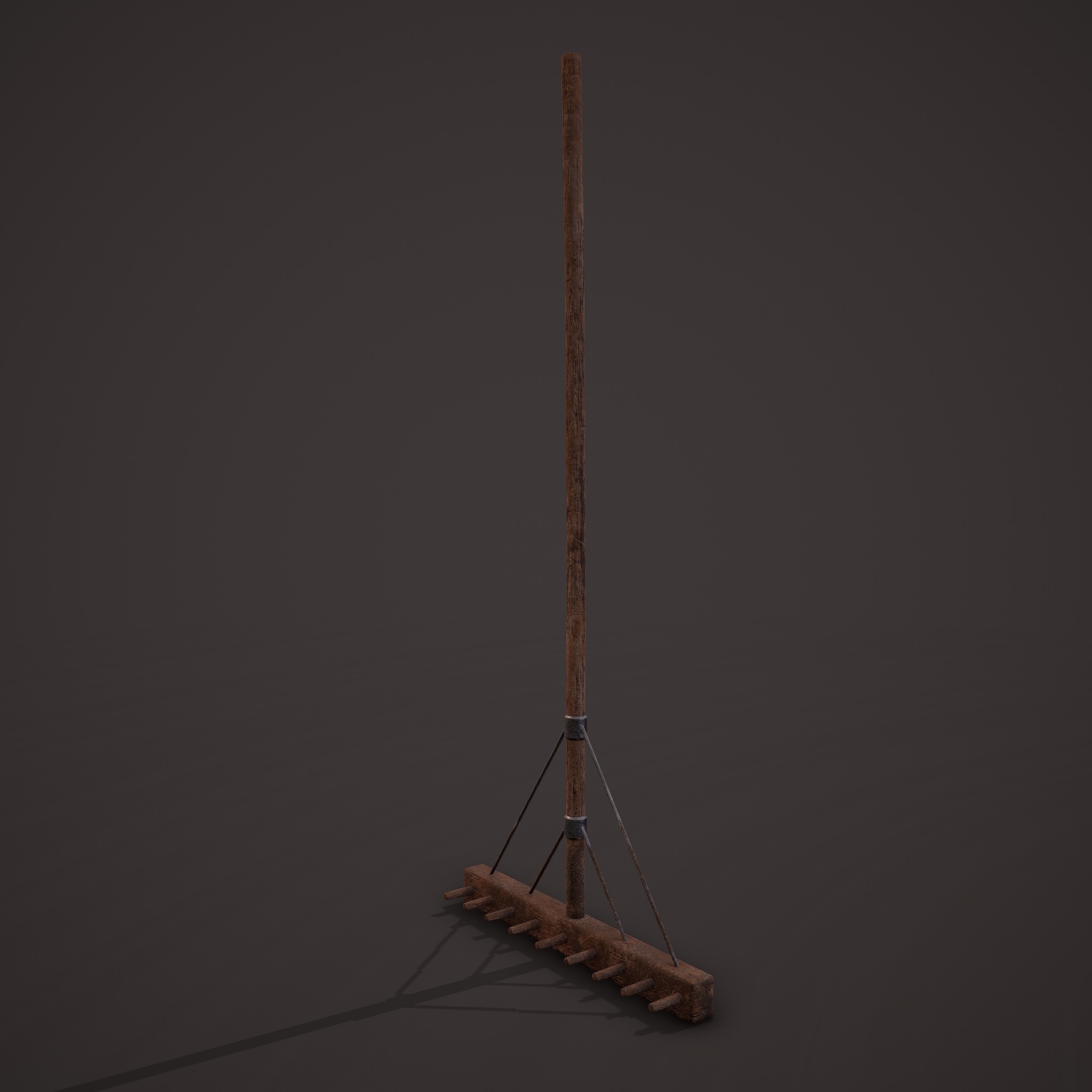 Medieval Style Rake - 3D Model by Get Dead Entertainment