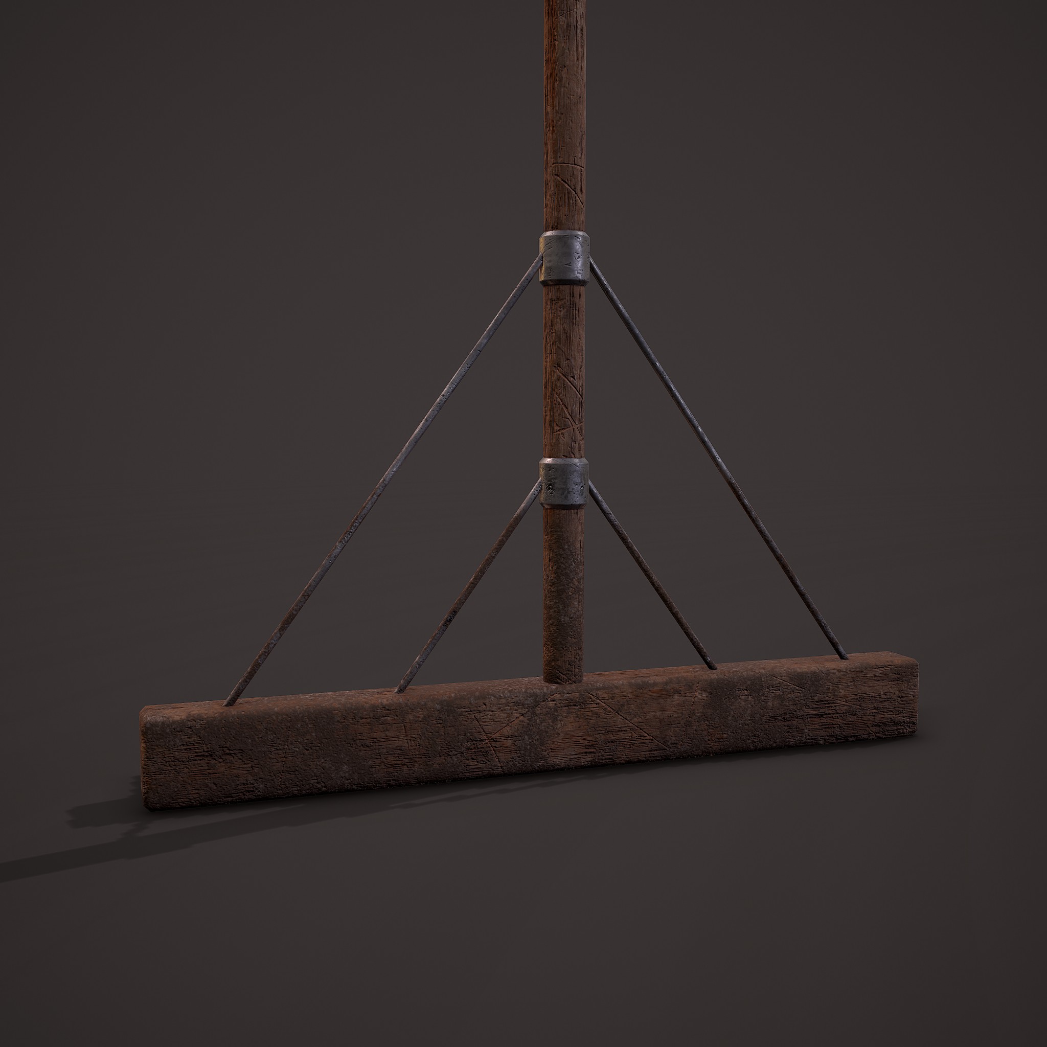 Medieval Style Rake - 3D Model by Get Dead Entertainment
