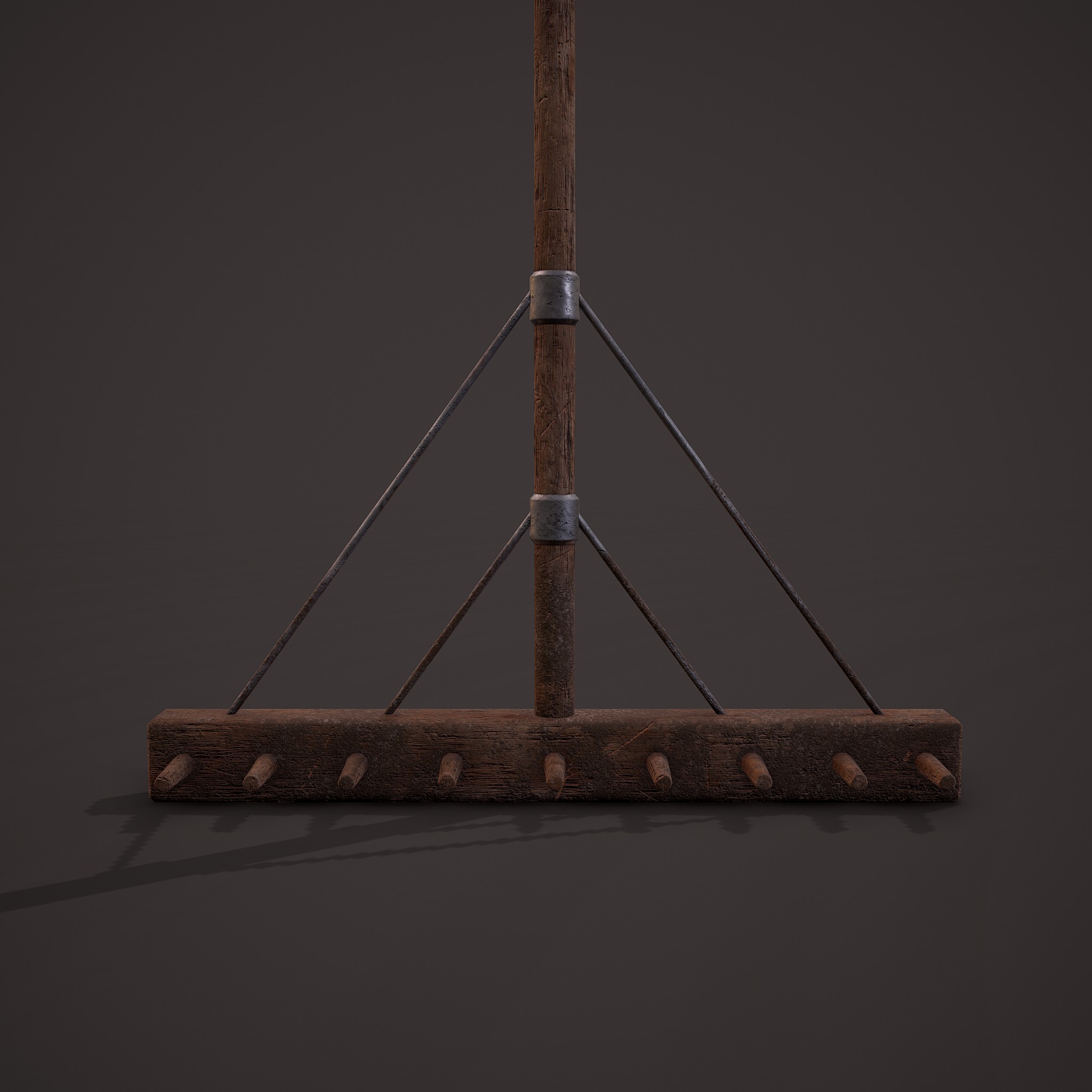 Medieval Style Rake - 3D Model by Get Dead Entertainment