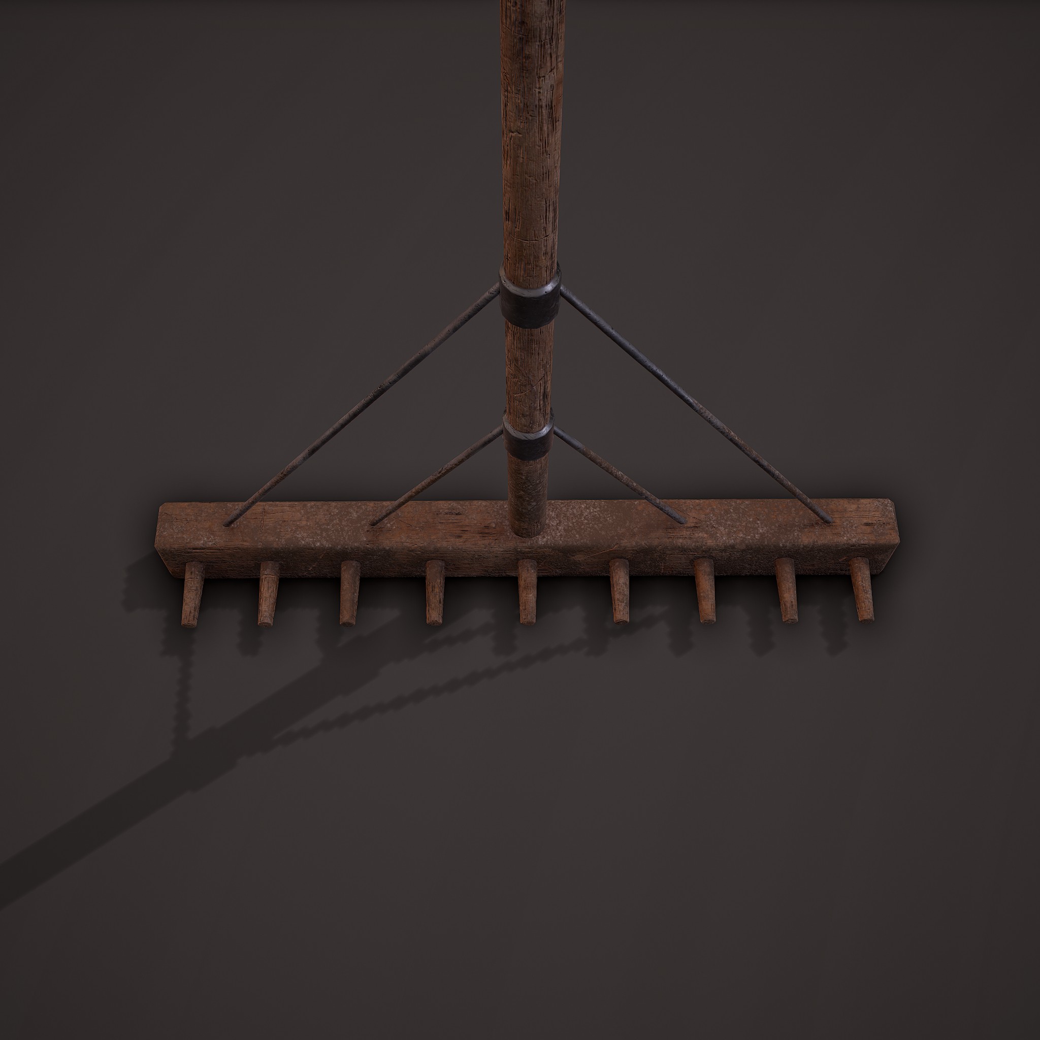 Medieval Style Rake - 3D Model by Get Dead Entertainment