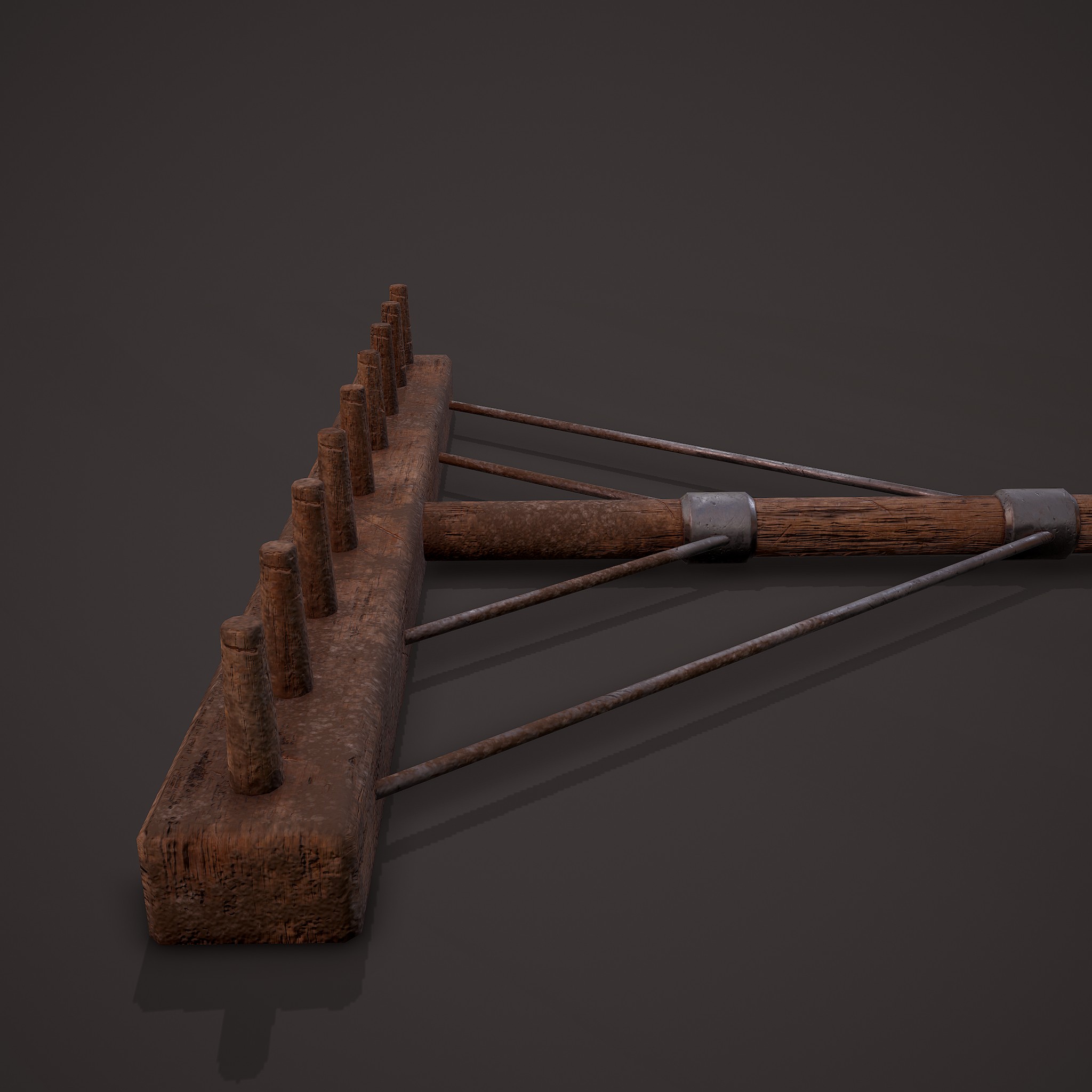 Medieval Style Rake - 3D Model by Get Dead Entertainment