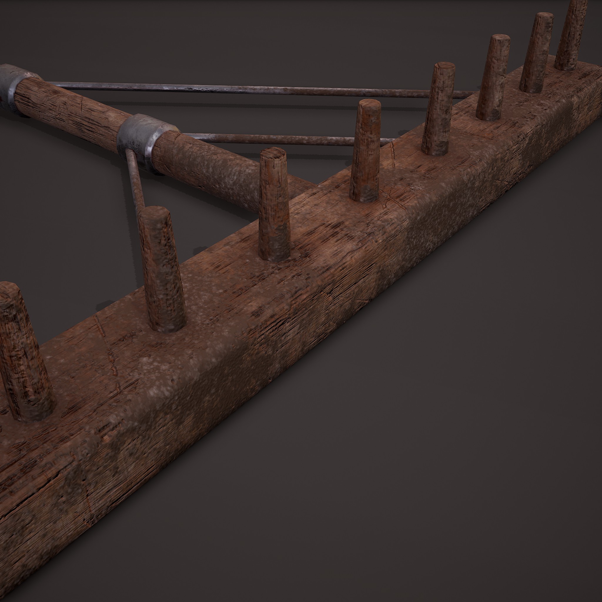 Medieval Style Rake - 3D Model by Get Dead Entertainment
