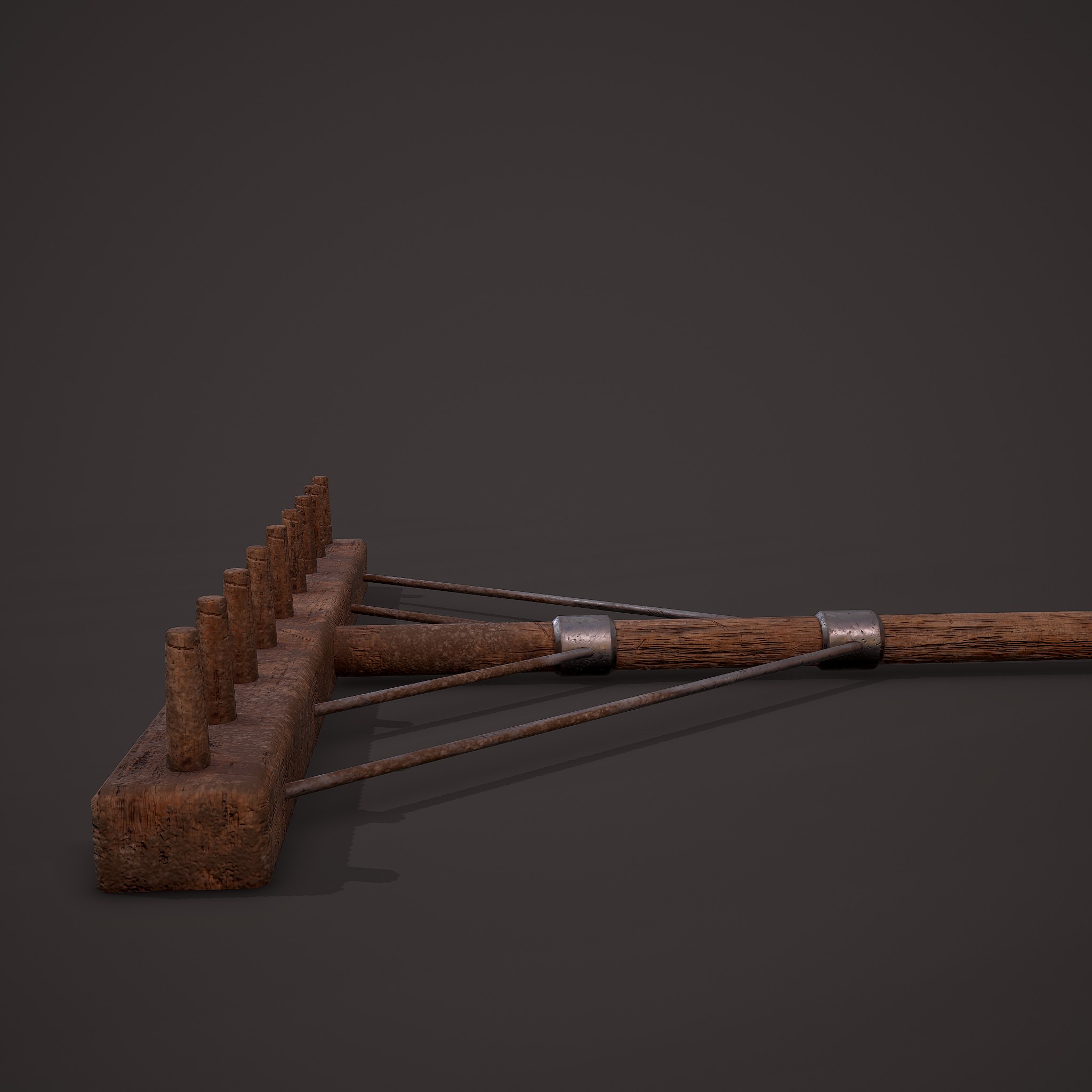 Medieval Style Rake - 3D Model by Get Dead Entertainment