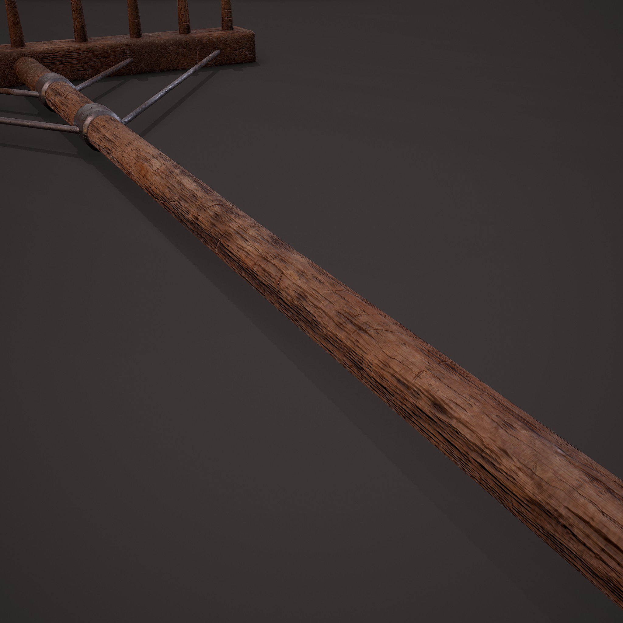 Medieval Style Rake - 3D Model by Get Dead Entertainment
