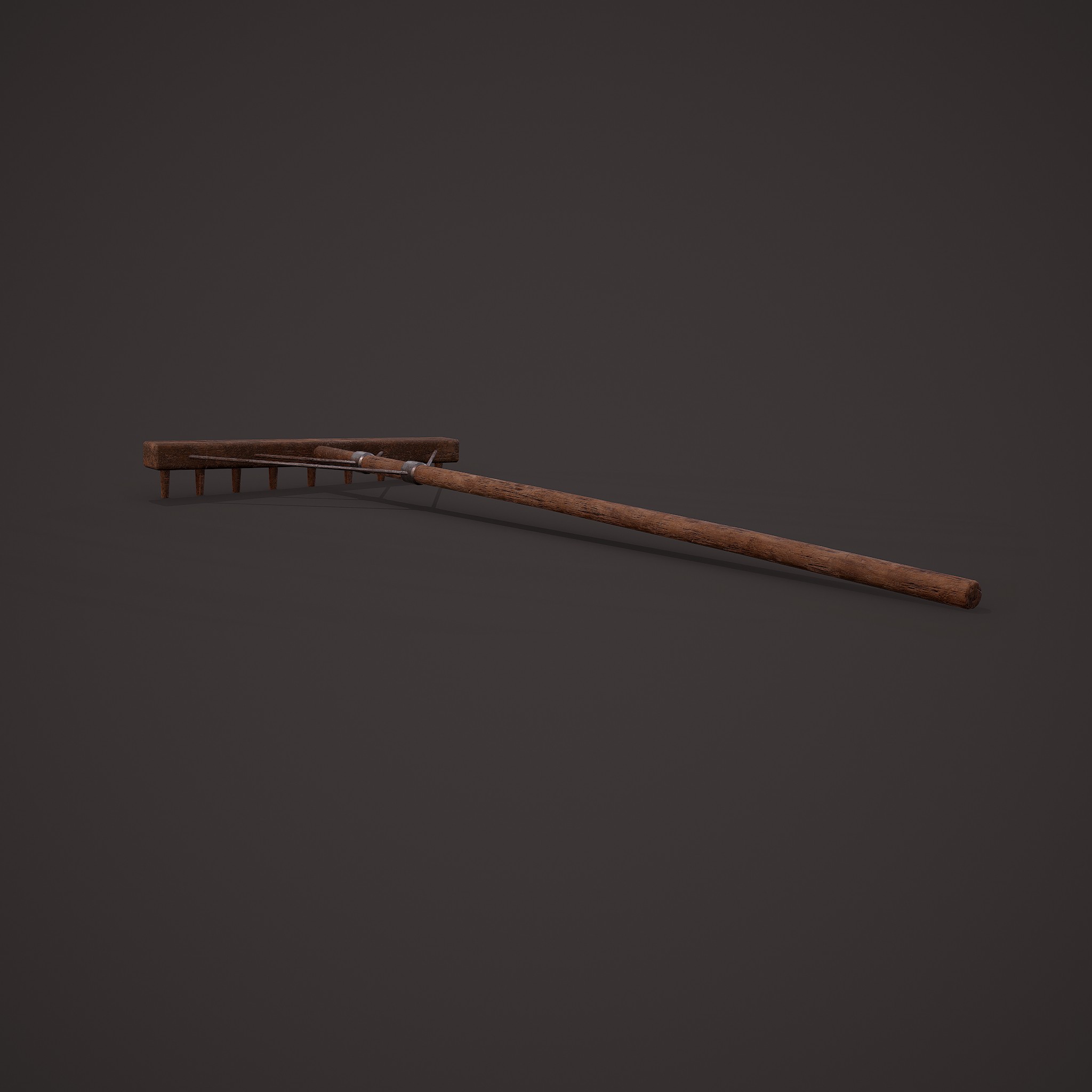 Medieval Style Rake - 3D Model by Get Dead Entertainment