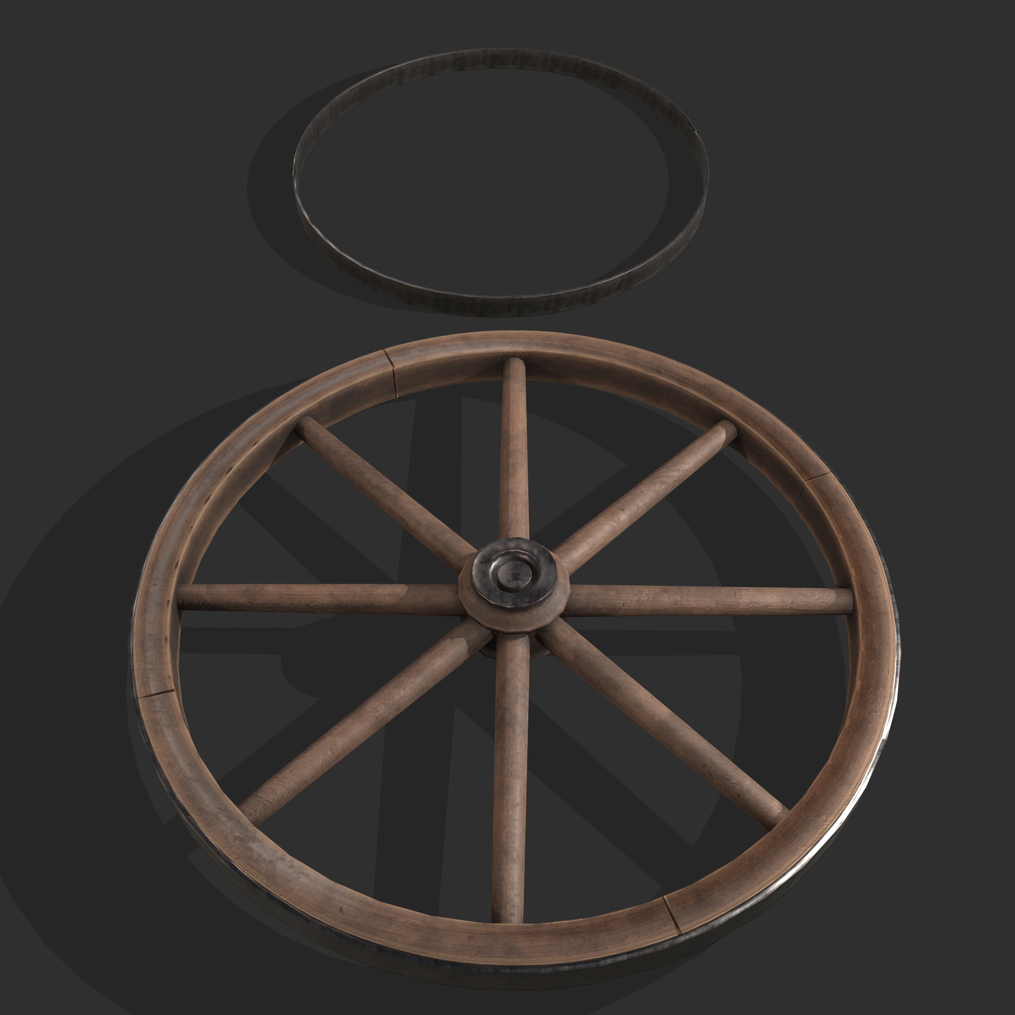 Medieval Style Wheel - 3D Model by Get Dead Entertainment
