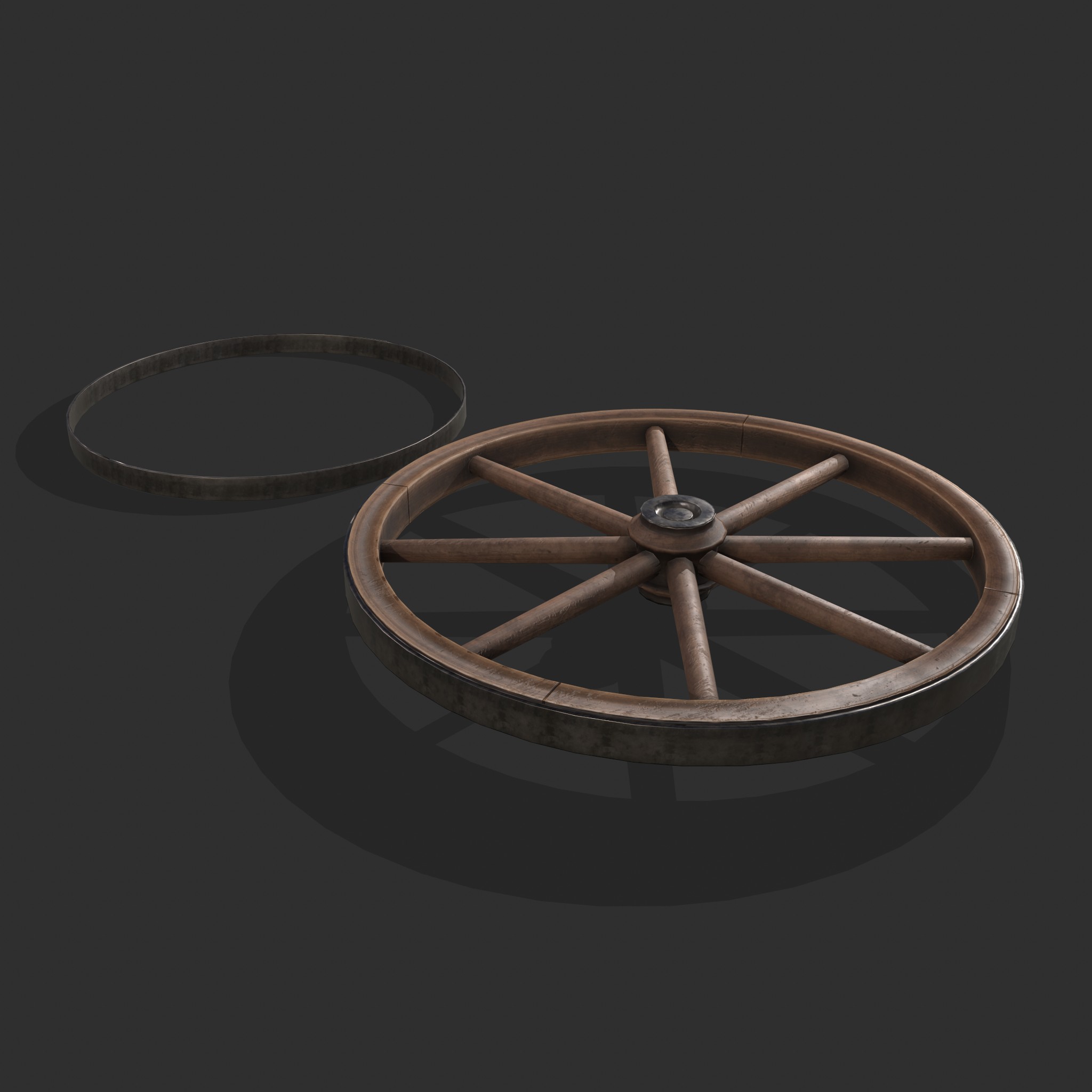 Medieval Style Wheel - 3D Model by Get Dead Entertainment