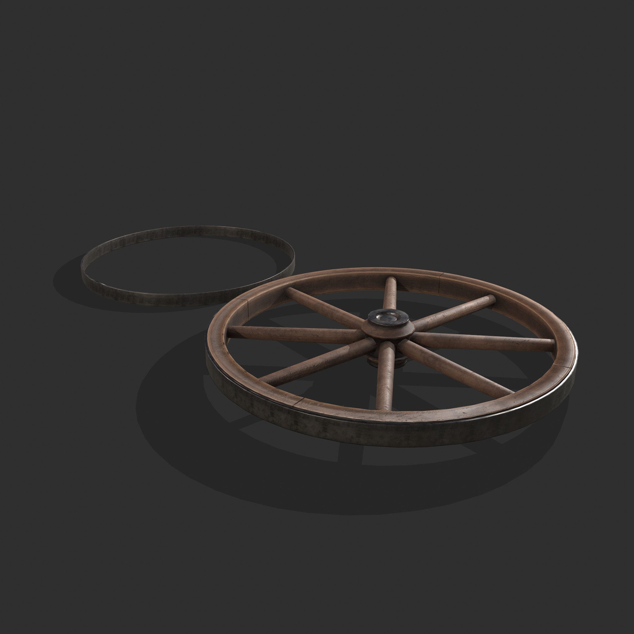 Medieval Style Wheel - 3D Model by Get Dead Entertainment