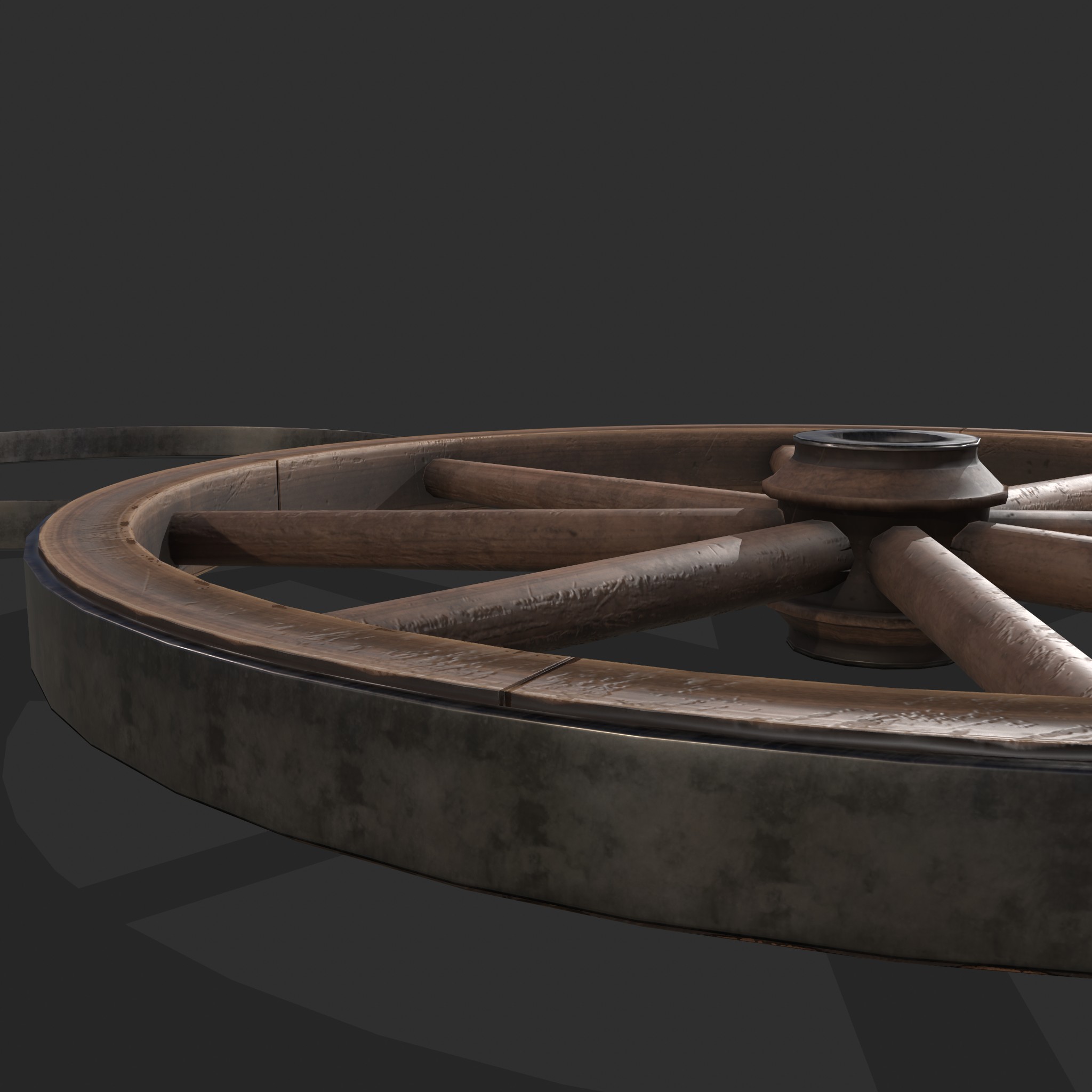 Medieval Style Wheel - 3D Model by Get Dead Entertainment