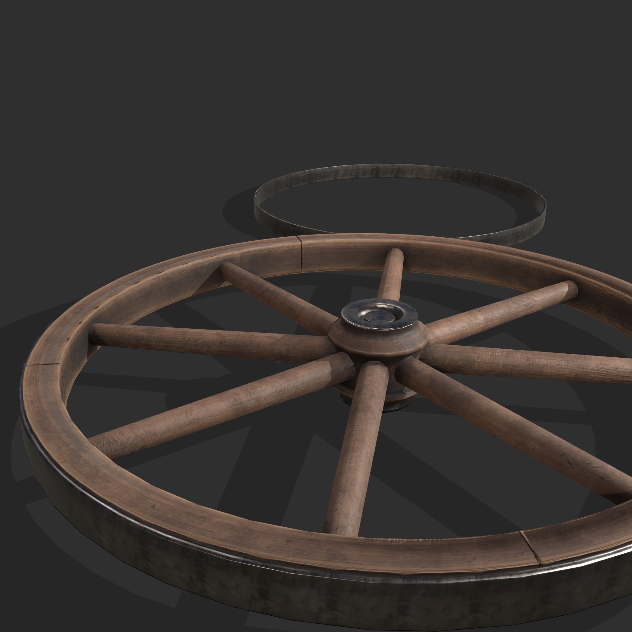 Medieval Style Wheel - 3D Model by Get Dead Entertainment