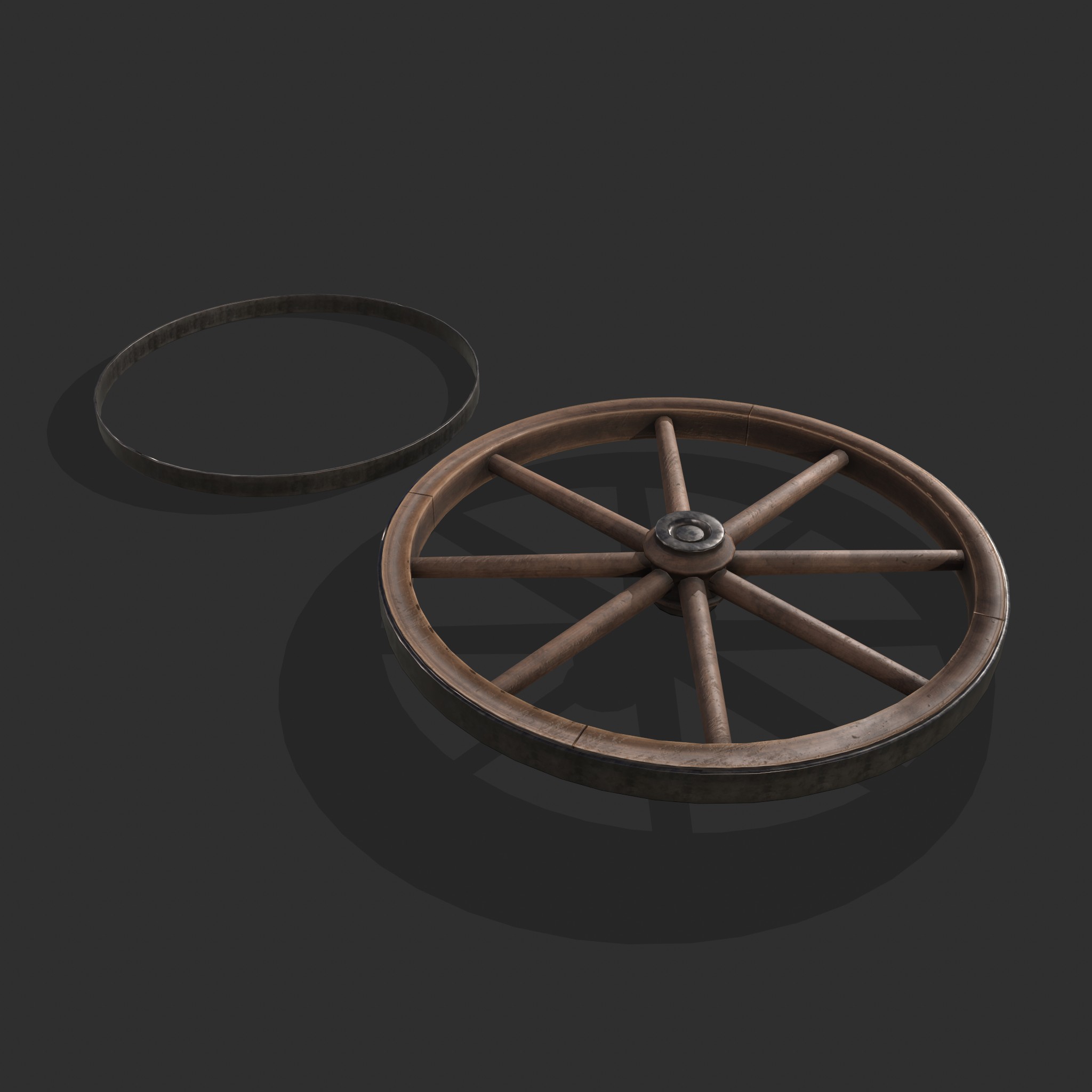 Medieval Style Wheel - 3D Model by Get Dead Entertainment