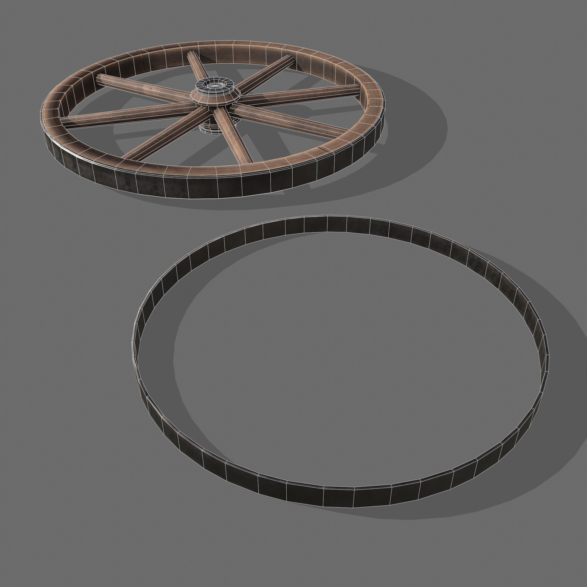 Medieval Style Wheel - 3D Model by Get Dead Entertainment