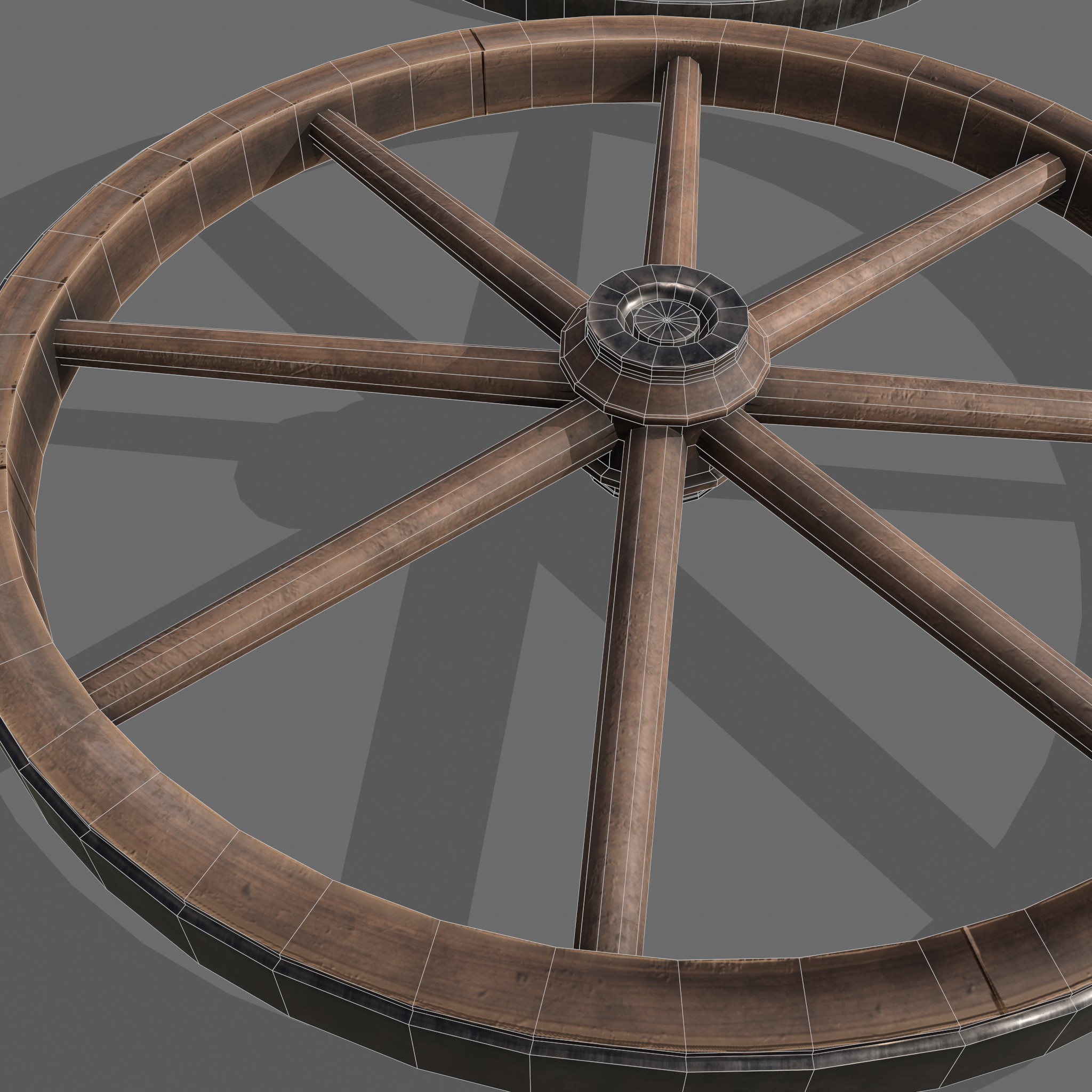 Medieval Style Wheel - 3D Model by Get Dead Entertainment