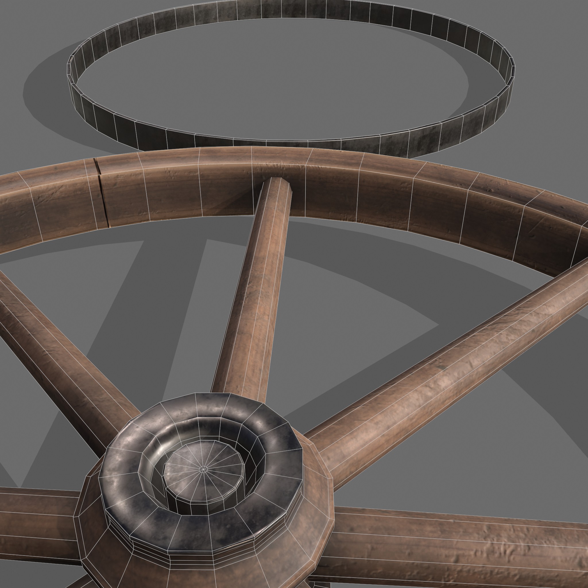 Medieval Style Wheel - 3D Model by Get Dead Entertainment